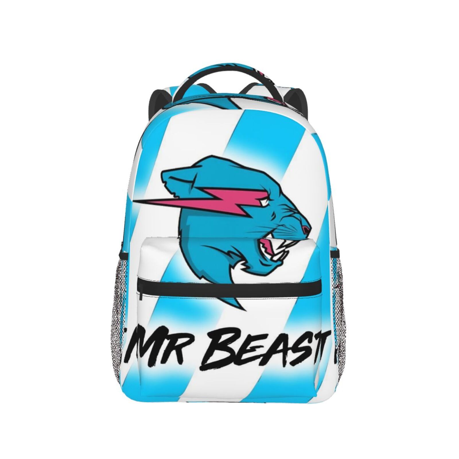Mr Beast Logo Backpacks with Side Pockets-Durable,Lightweight Laptop ...