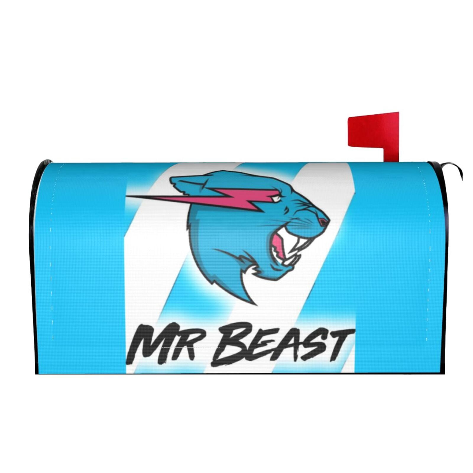 Mr Beast Logo Cartoon Character Mailbox Cover Magnetic Standard Size ...