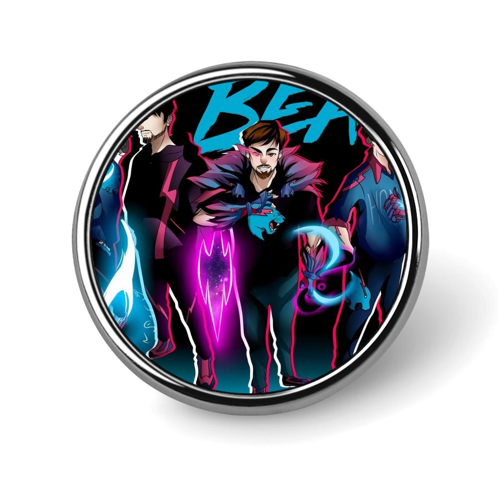 Mr Beast Logo DIY Round Badge Aluminum Alloy Badges Fashionable Lapel ...