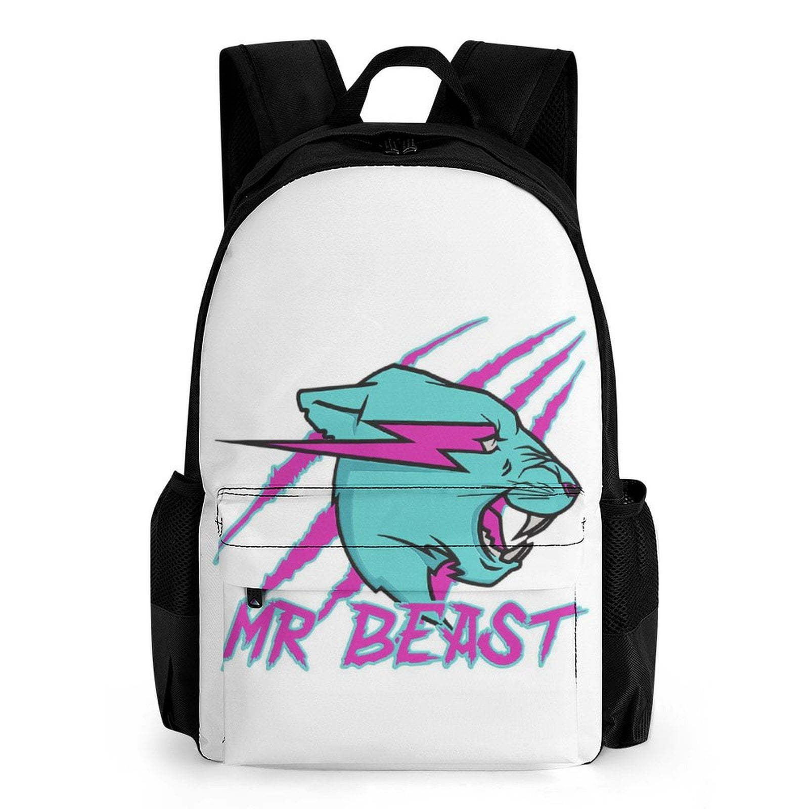 Mr Beast Logo Embroidery Designs Laptop Backpack With Pockets Large ...