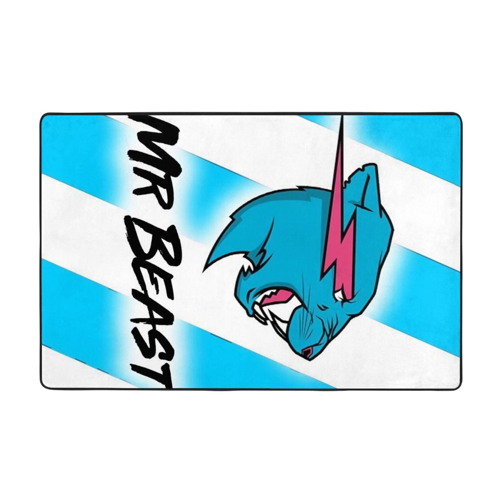 Mr Beast Logo Gamer Rug Room Non-Slip Gaming Rug Cool Graffiti Gaming ...