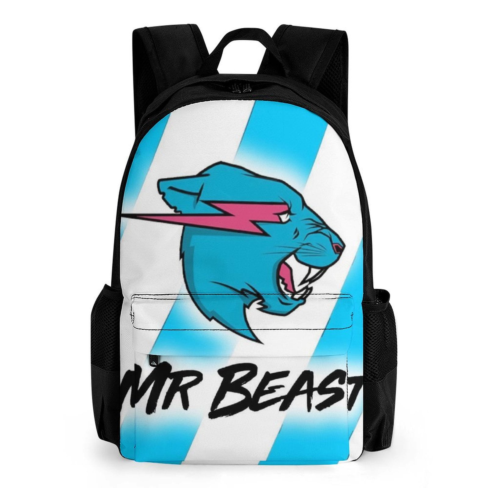 Mr Beast Logo Laptop Backpack With Pockets Large Capacity Casual ...