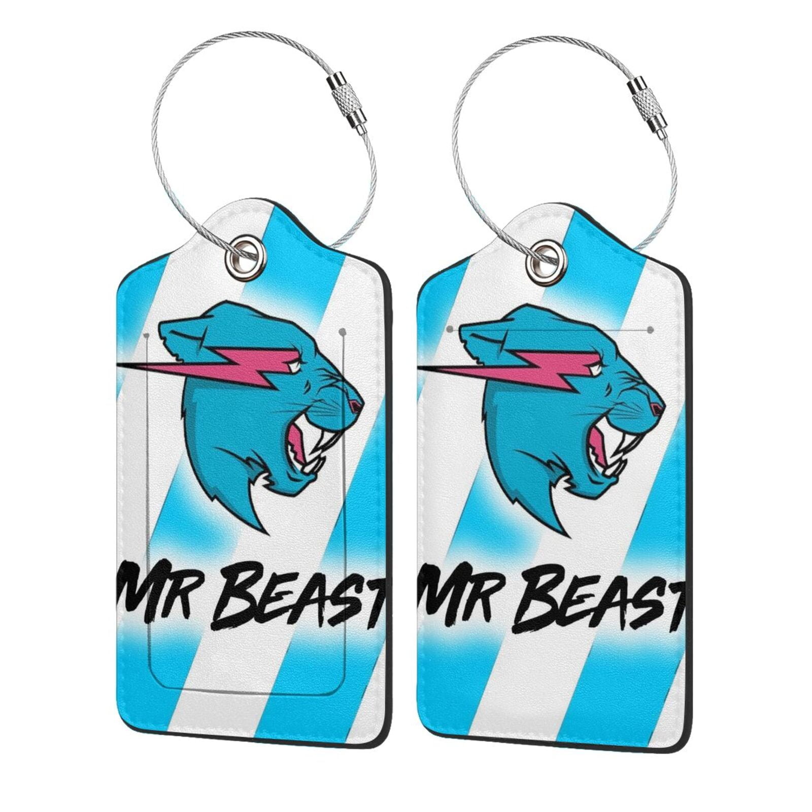 Mr Beast Logo Luggage Tags for Suitcases Travel ID Identification ...