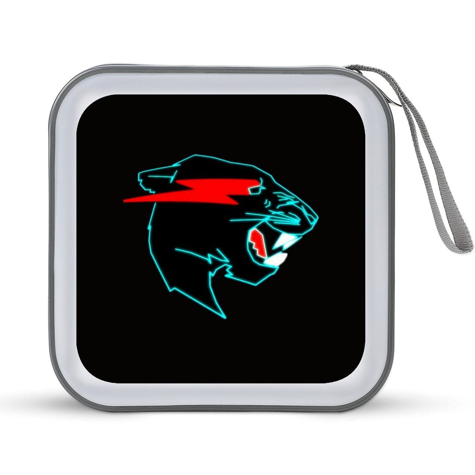 Mr-Beast Logo Neon 40 Capacity CD Storage Cases, DVD Disc Cases, VCD ...