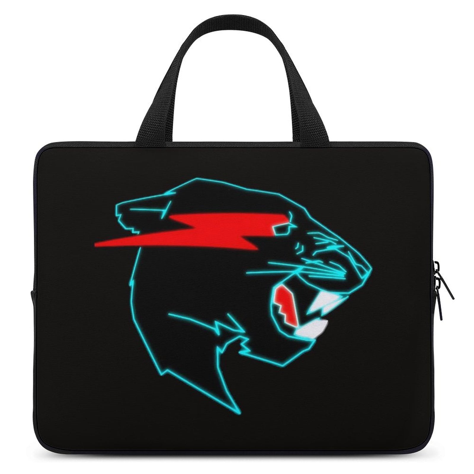 Mr-Beast Logo Neon Laptop sleeve with Handle, Laptop Case, laptop bag ...