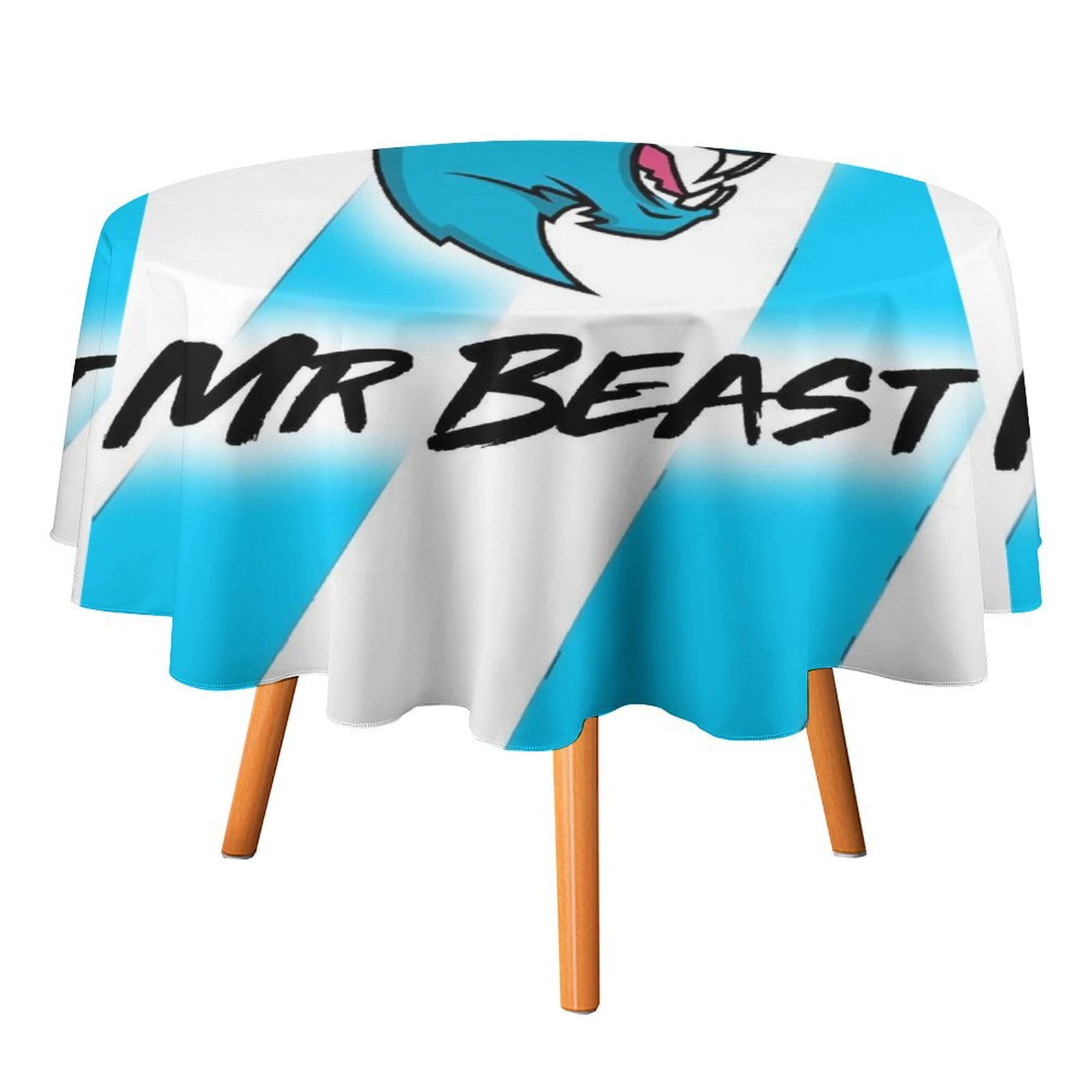 Mr Beast Logo Table Cloth Round Tablecloth Polyester Table Circular ...