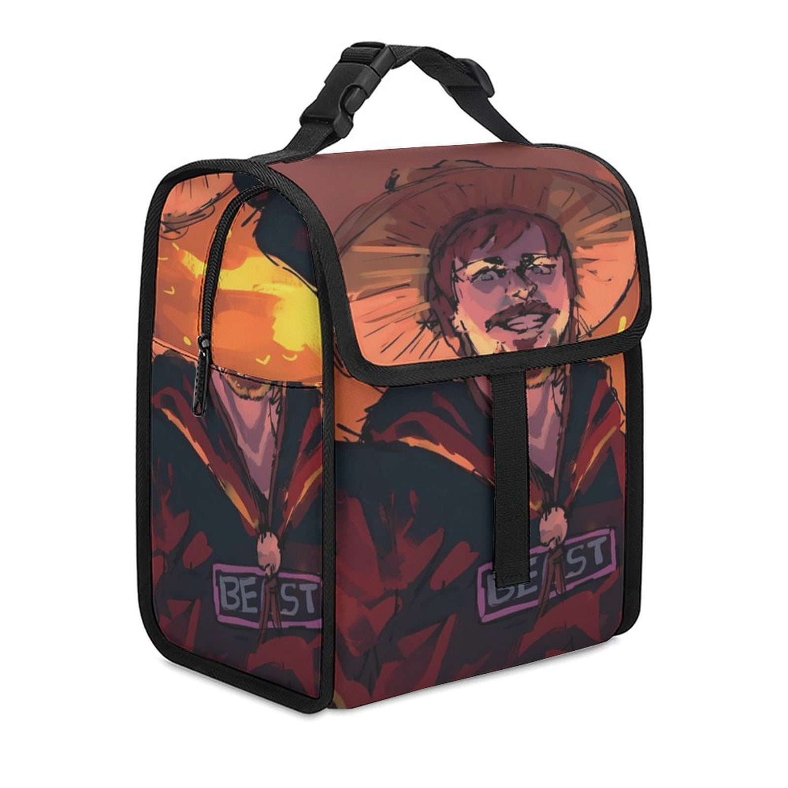 Mr-Beast Lunch Box Bag Insulated Cooler Handbag Tote Handbag Large ...