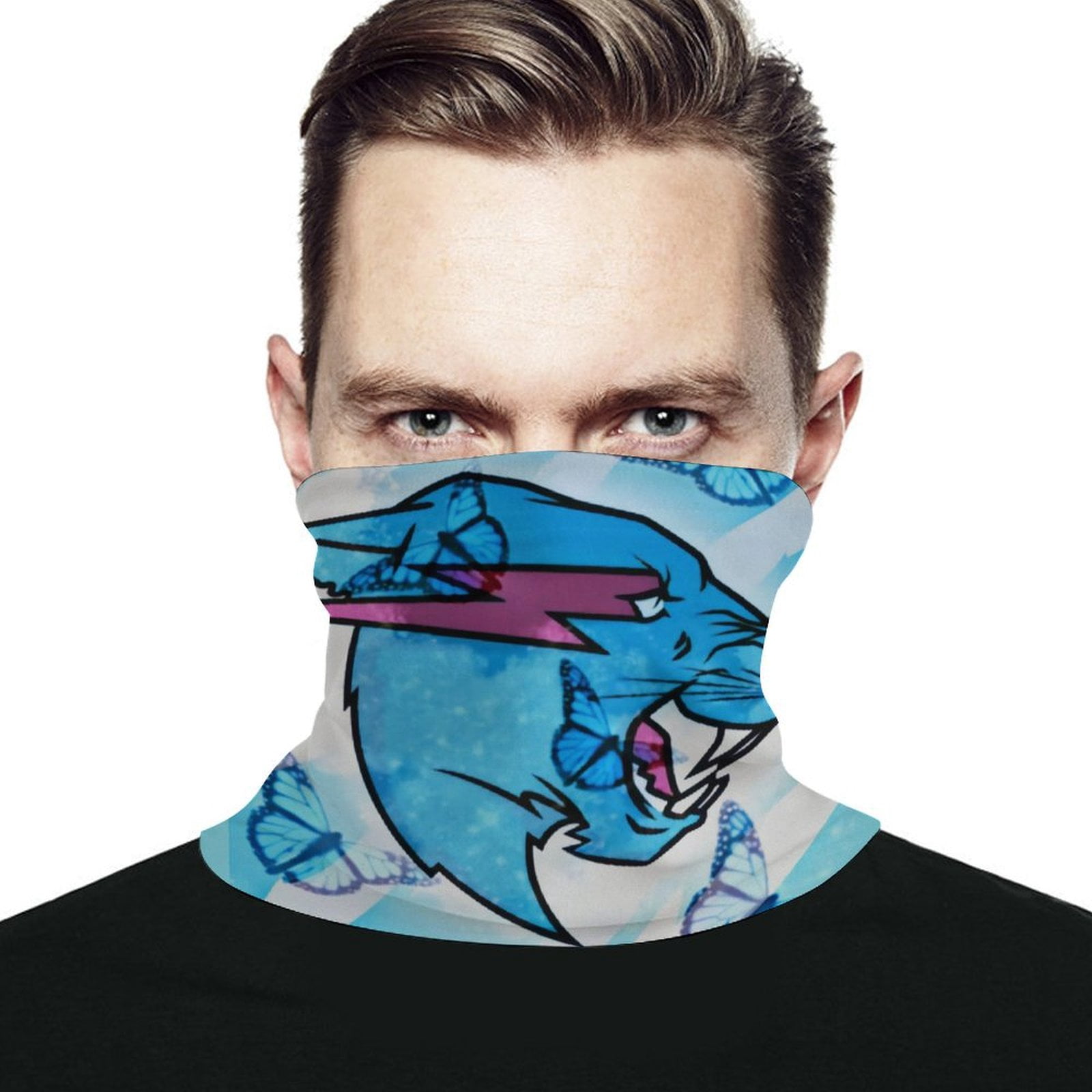 Mr Beast Neck Gaiter Face Cover for Men Women Anti-static for Outdoor ...