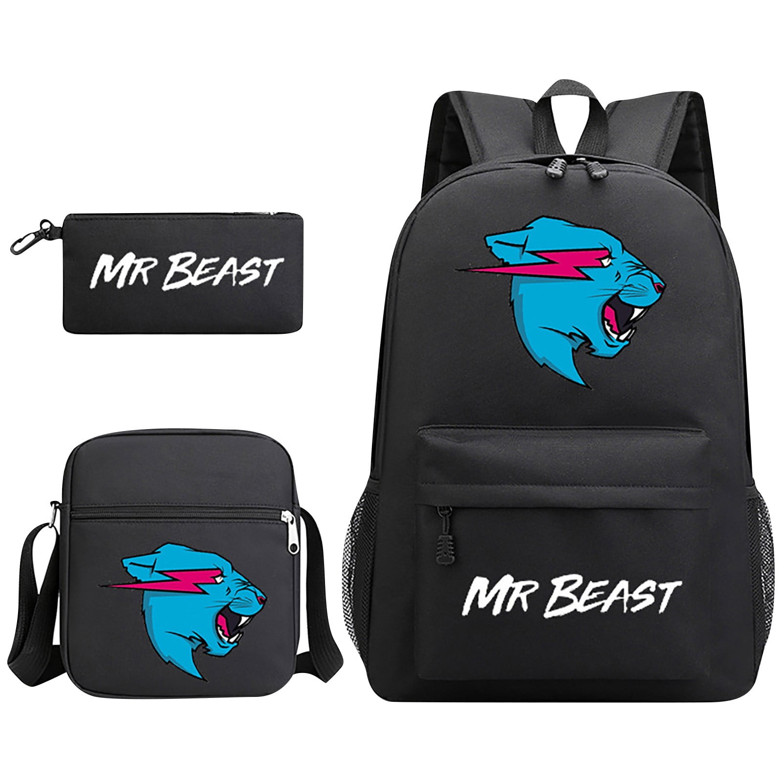 Mr Beast Official 18" Backpack - Licensed Laptop Bookbag for School/Travel, Water-Resistant ...