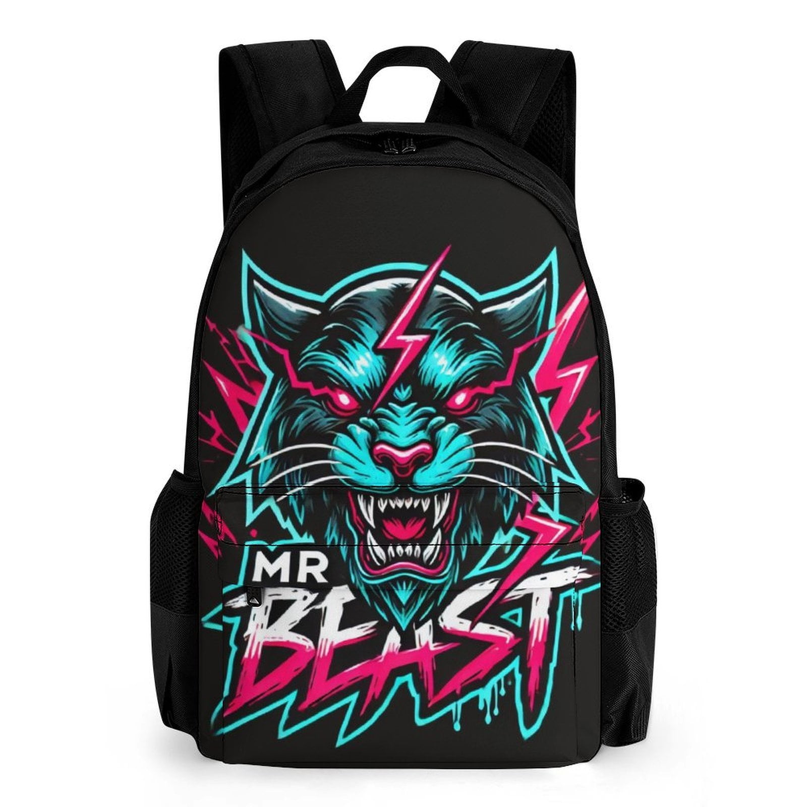 Mr Beast Redesigned Logo Laptop Backpack With Pockets Large Capacity ...