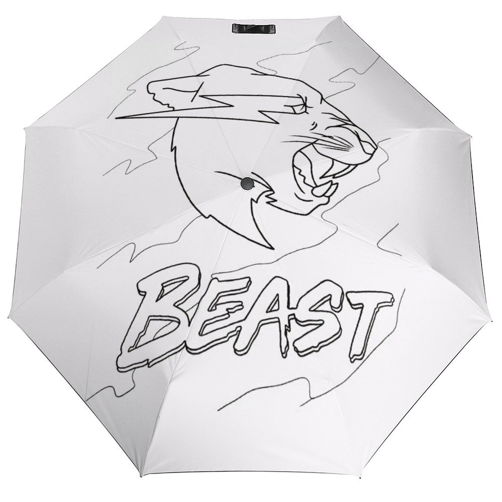 Mr Beast Sun umbrella Automatic Open/Close Sun Rain Travel Umbrella UV ...