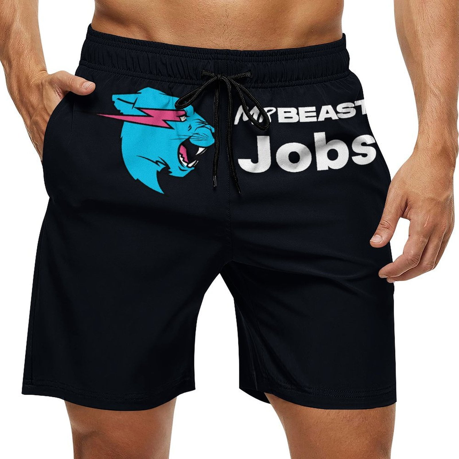 Mr Beast Wallpapers Mens Swim Trunks,Men's Swim Trunks Board Shorts ...