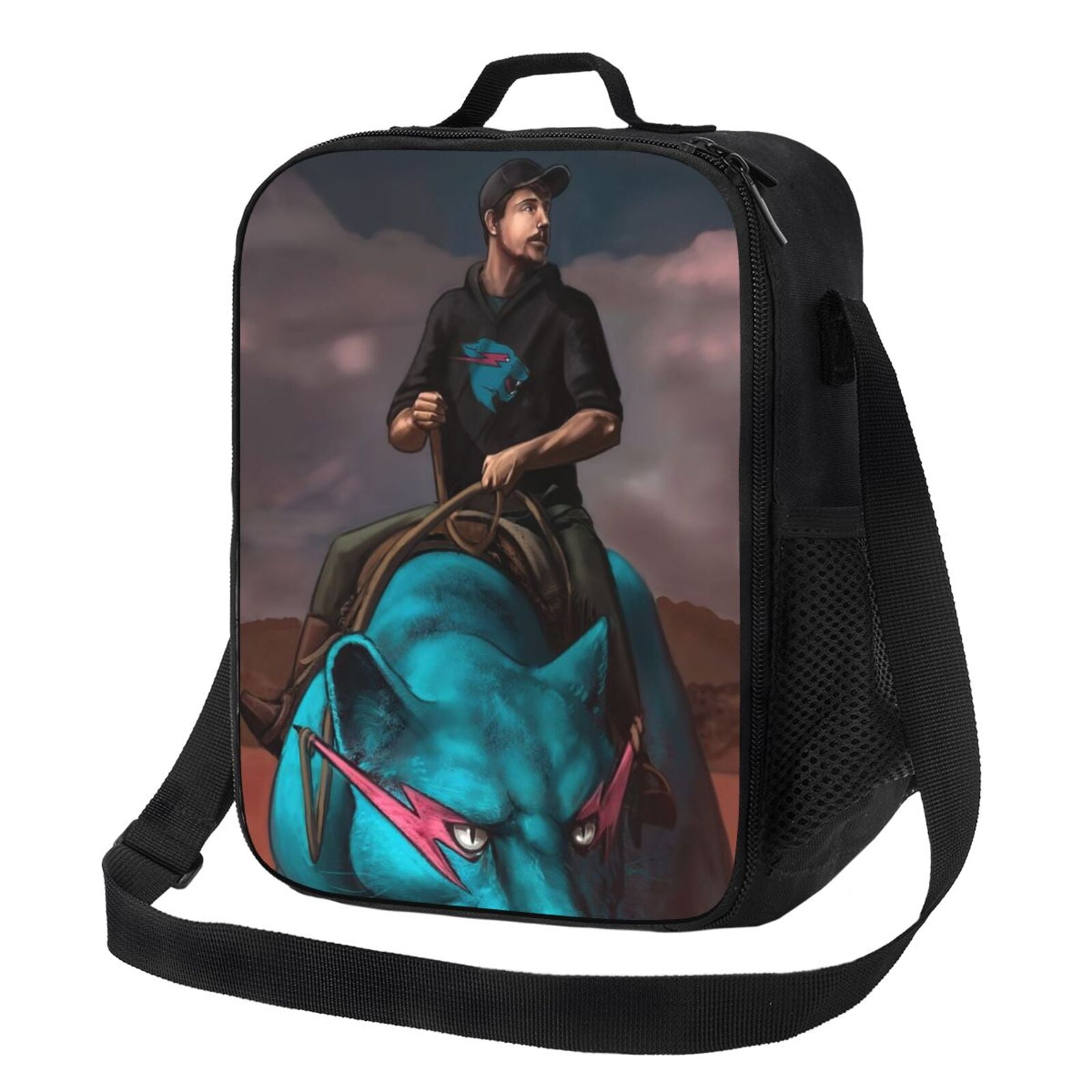 Mr Beast Wallpapers3 Crossbody Lunch Bag Portable Leakproof Reusable ...