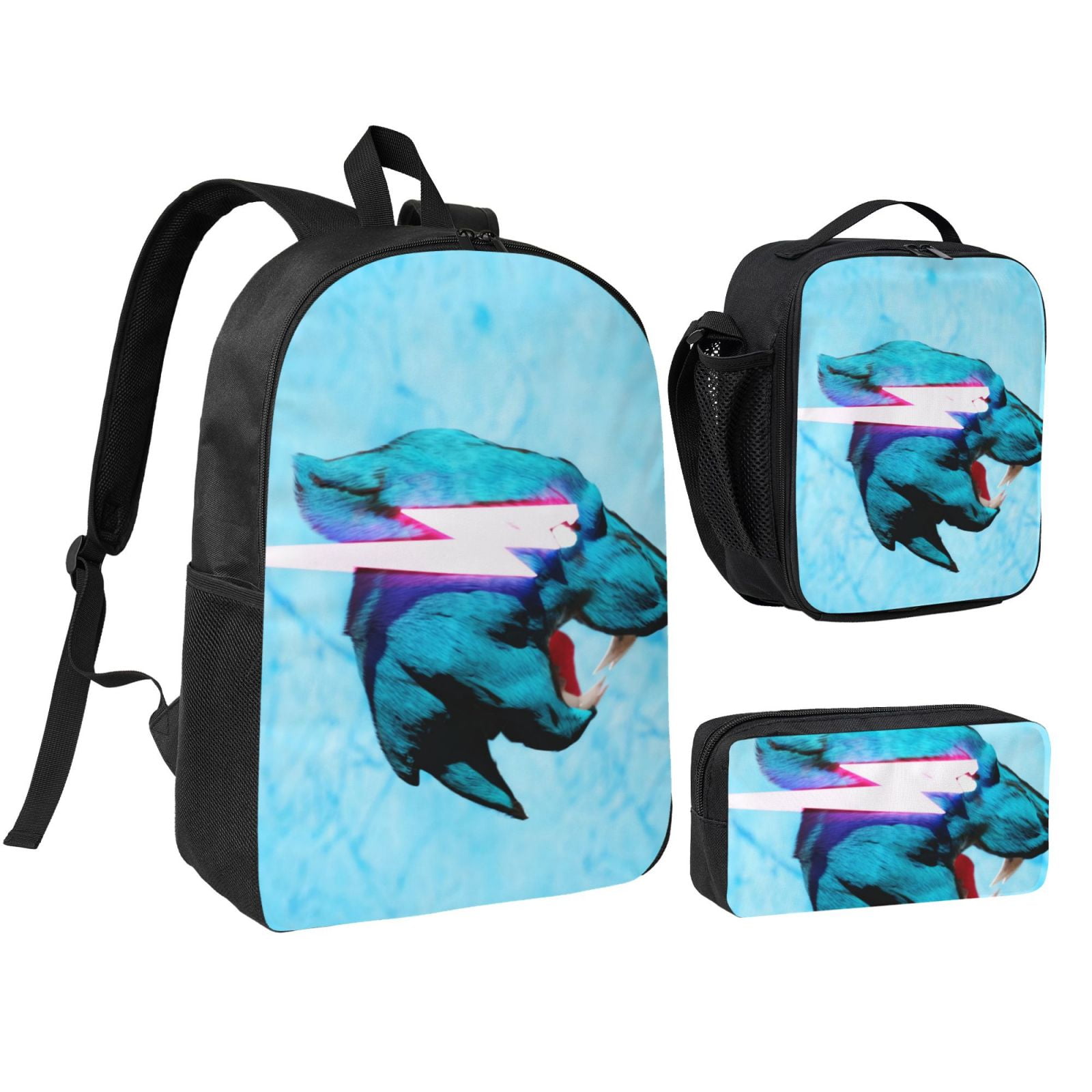 Mr Beast Wallpapers65 School Backpack with Lunch Box and Pencil Cas ...
