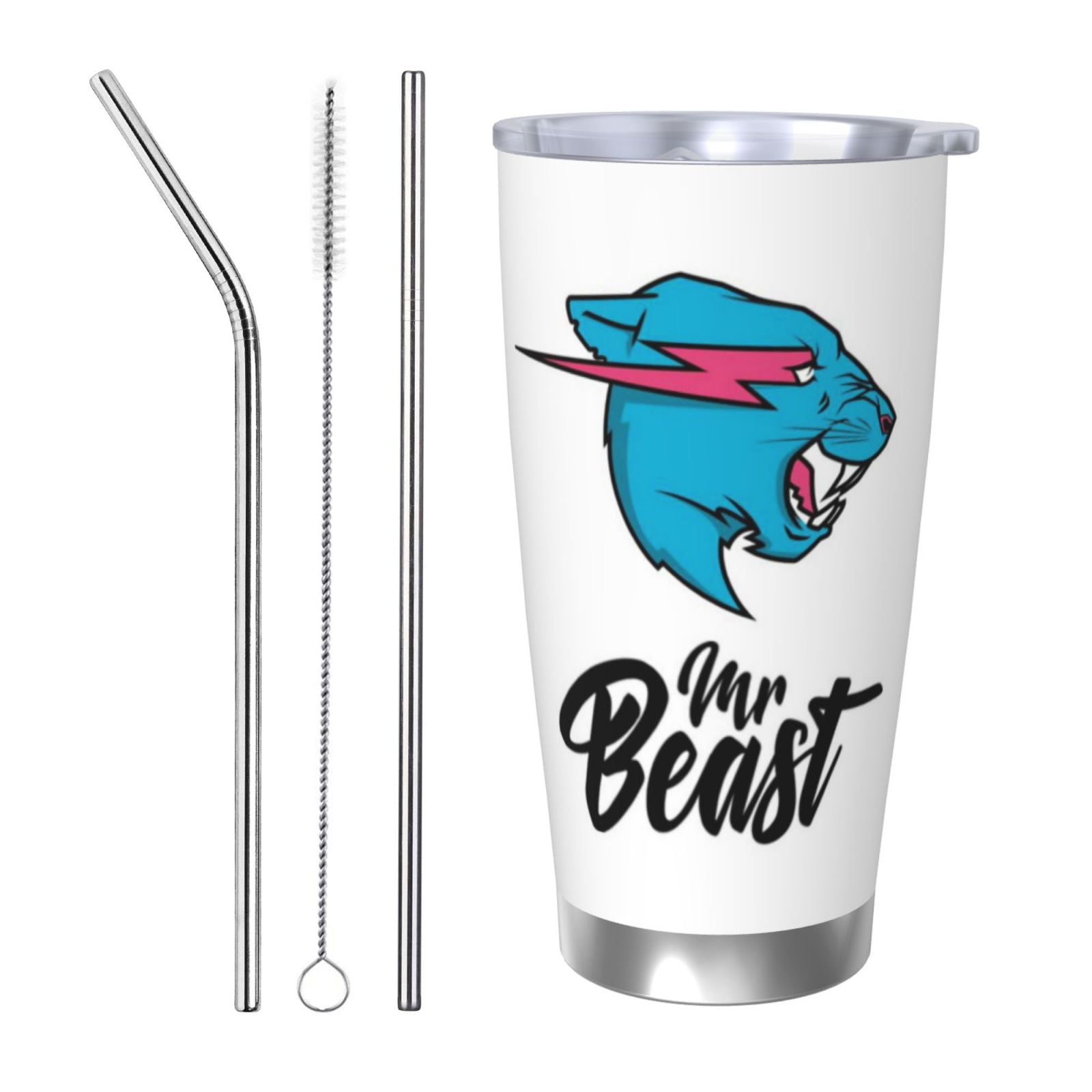 Mr Beast Water Bottle,Travel Coffee Mug,Tumbler with Flip Lid ...