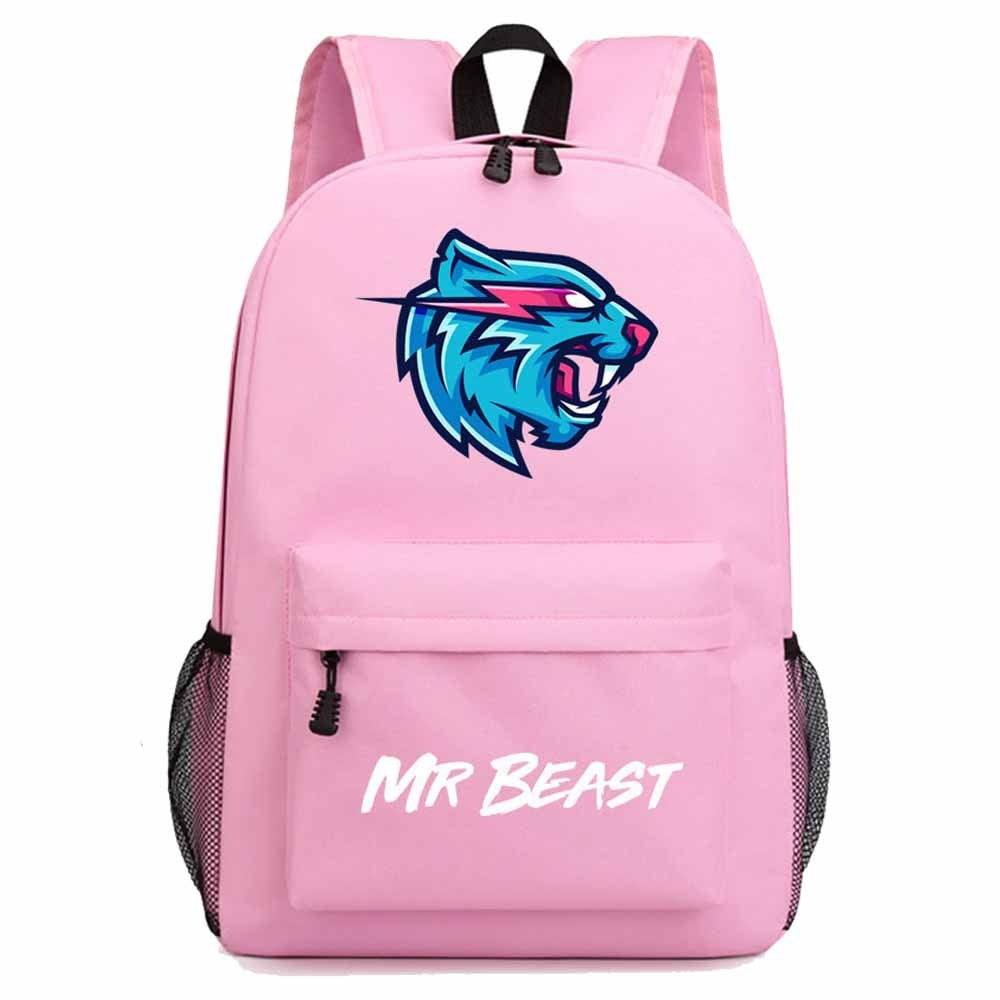 Mr Beast backpack 3d Anime Printed School Book Bag Adjustable Straps ...
