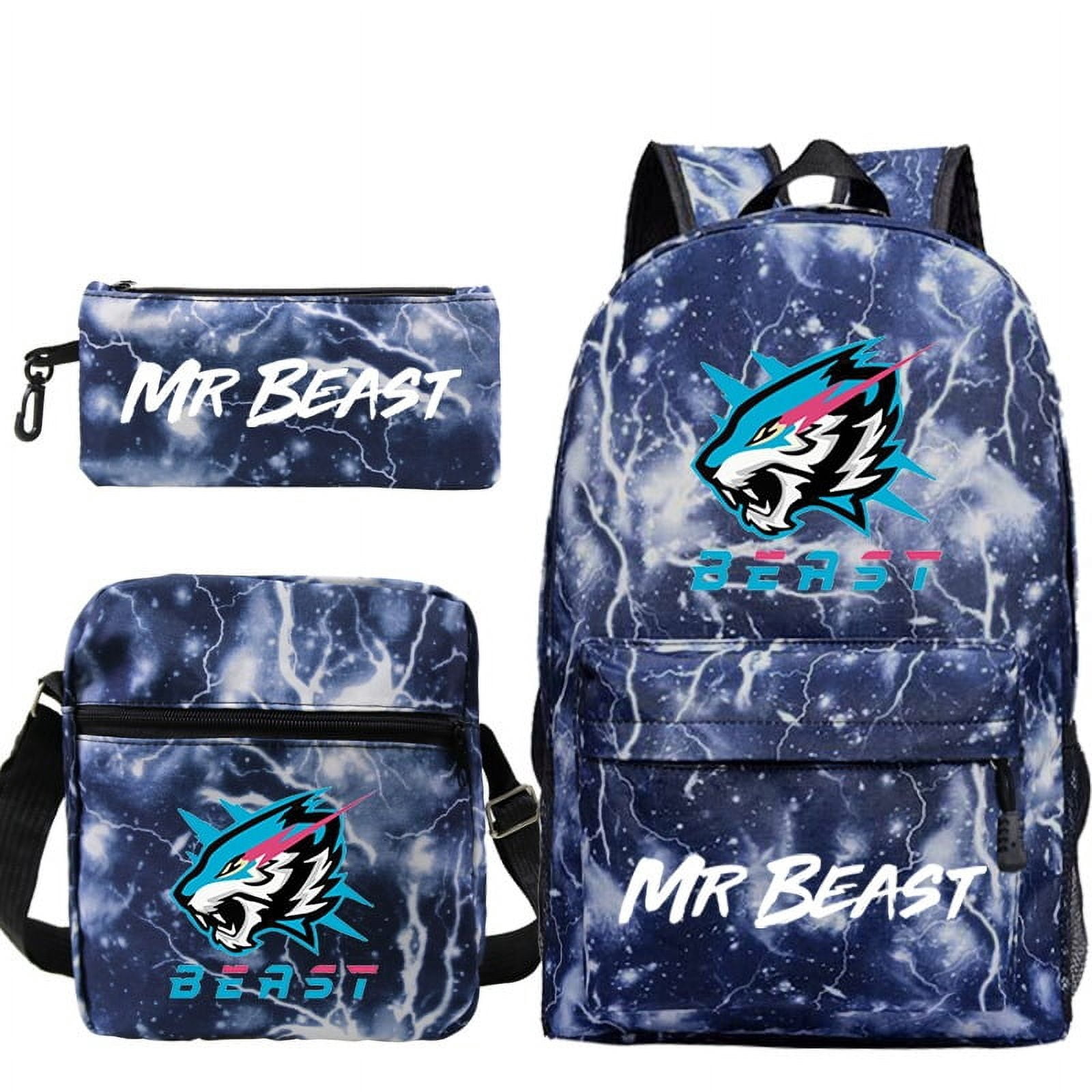 Mr Beast schoolbag, Oxford, high-quality anime schoolbag, male junior ...