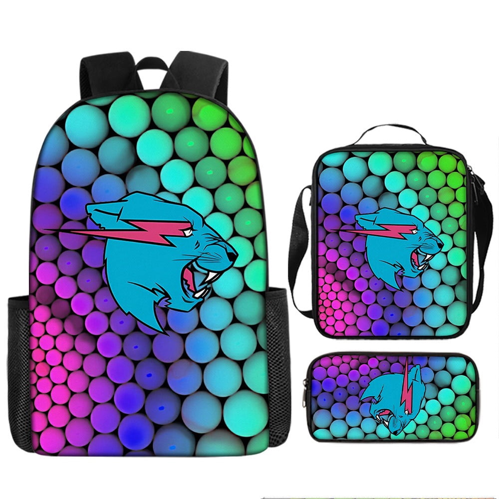 Mr Beast schoolbag, Oxford, high-quality anime schoolbag, male junior ...