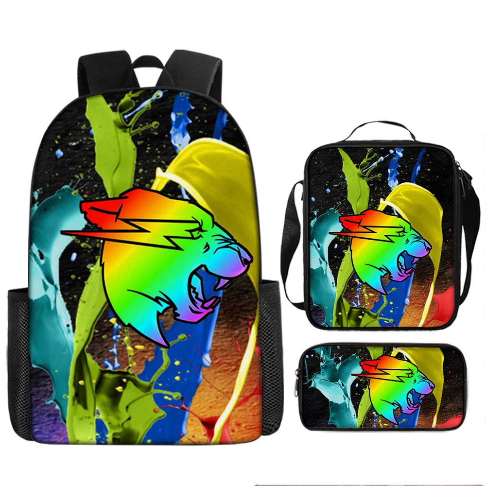 Mr Beast schoolbag, Oxford, high-quality anime schoolbag, male junior ...
