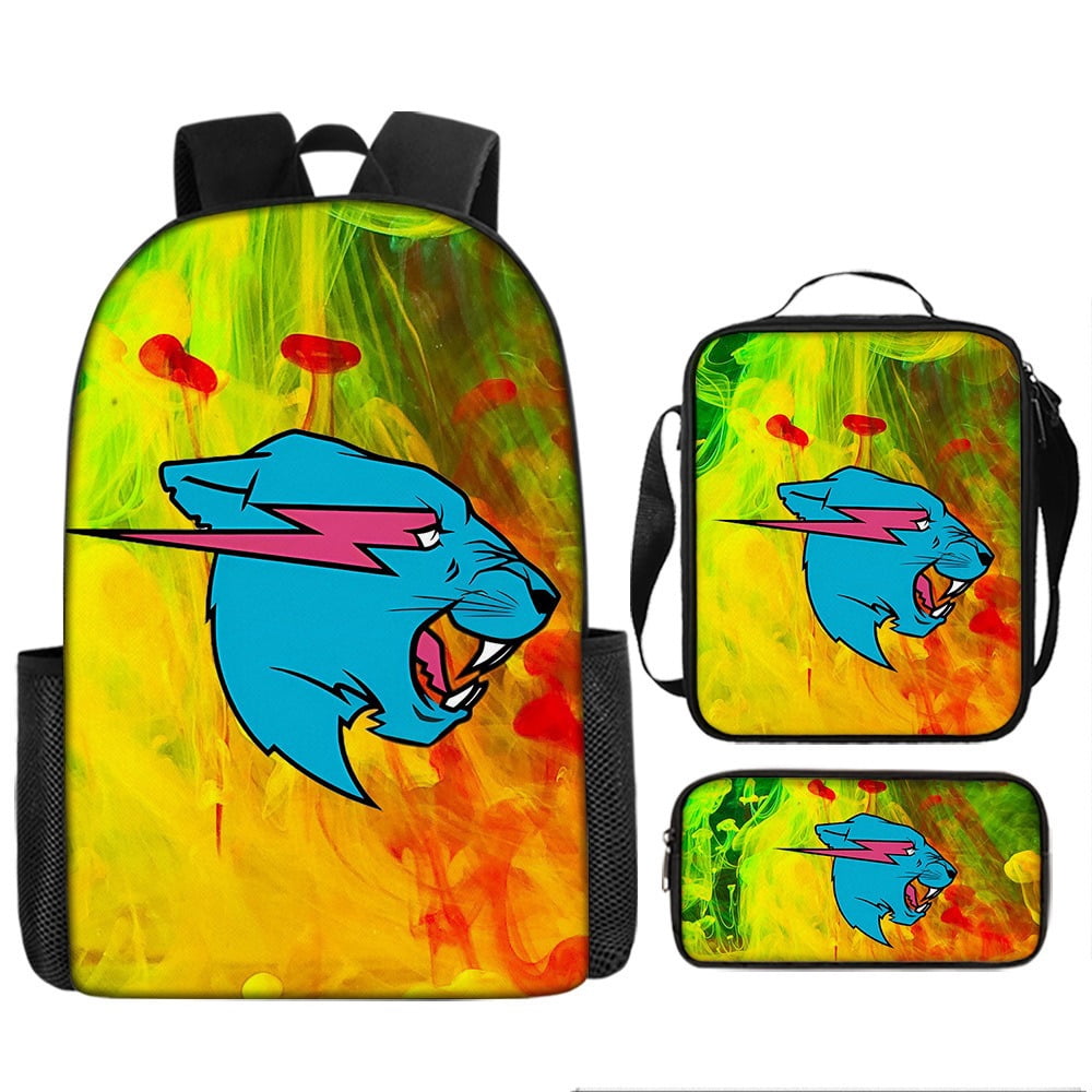 Mr Beast schoolbag, Oxford, high-quality anime schoolbag, male junior ...