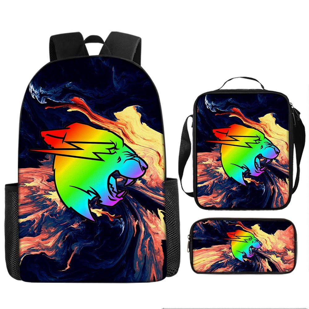 Mr Beast schoolbag, Oxford, high-quality anime schoolbag, male junior ...