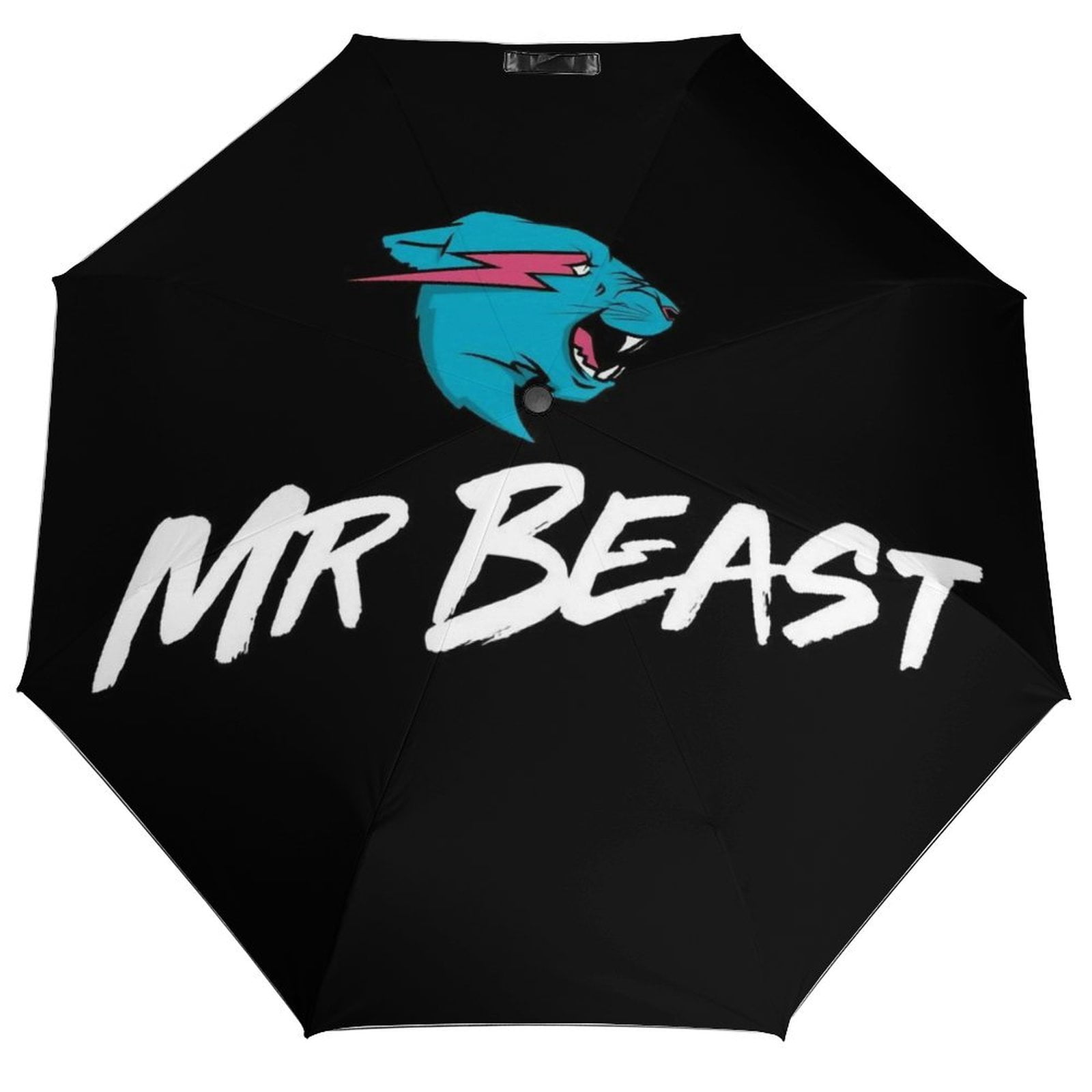 Mr-Beast2 Travel Automatic Folding Rain Umbrellas with Cover Bag ...