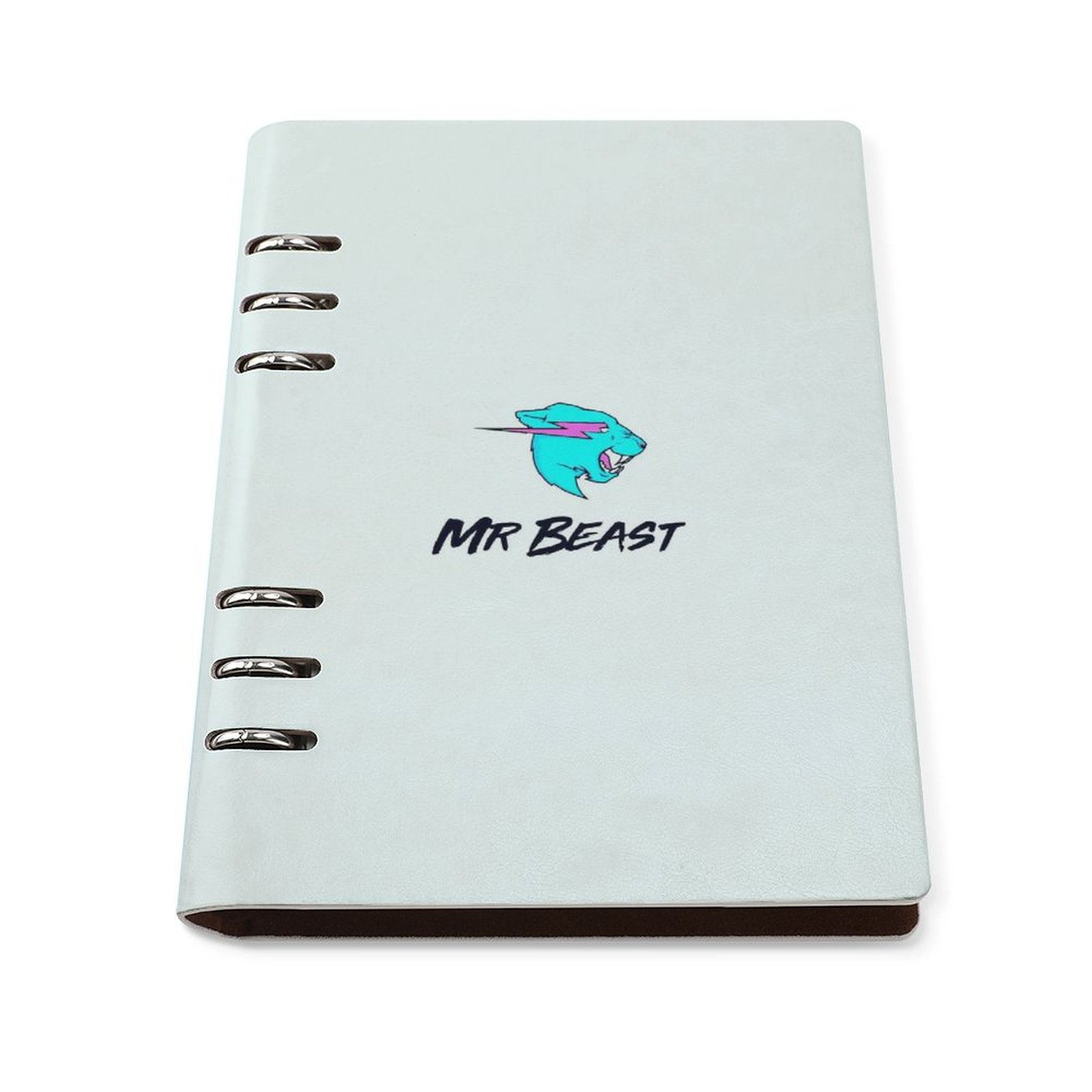Mr-Beast36 Refillable Leather A5 Loose Leaf Notebook, Loose Leaf Binder ...
