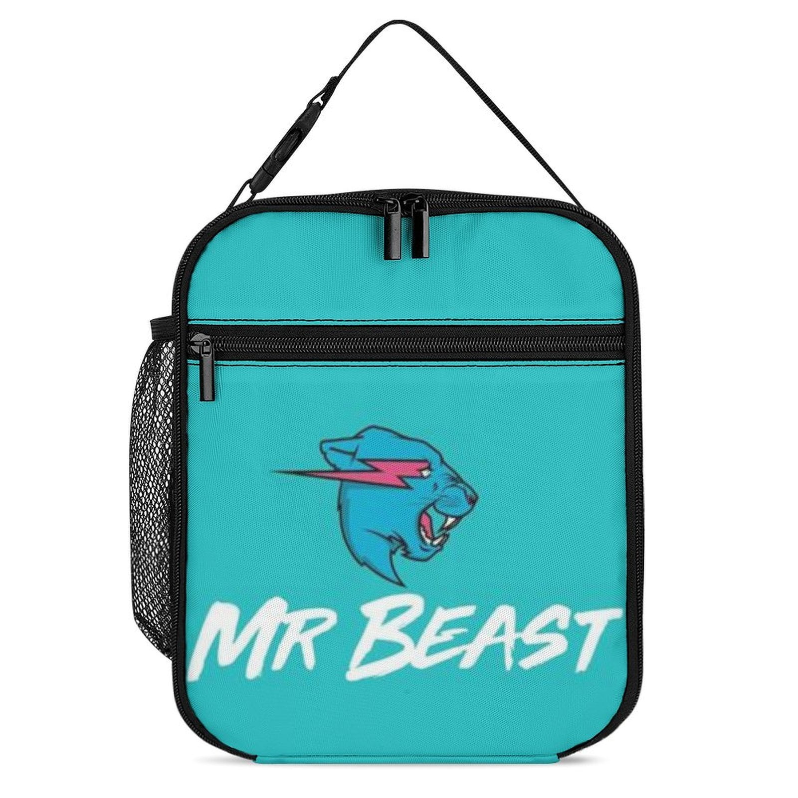 Mr-Beast665 Custom Text Lunch Bag With Satchel Shoulder Strap ...