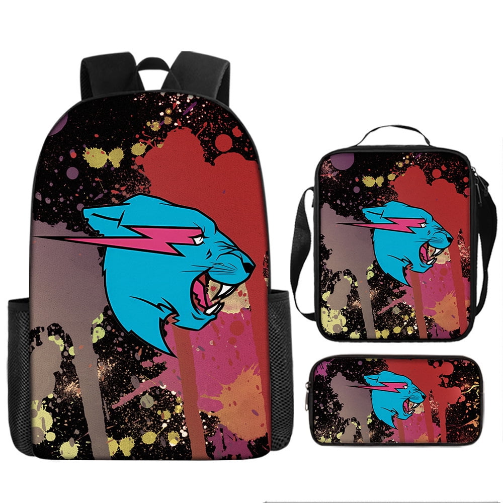 Mr BeastAnime Travel Backpack for Teens/Womens/Mens/ Casual Daypack ...