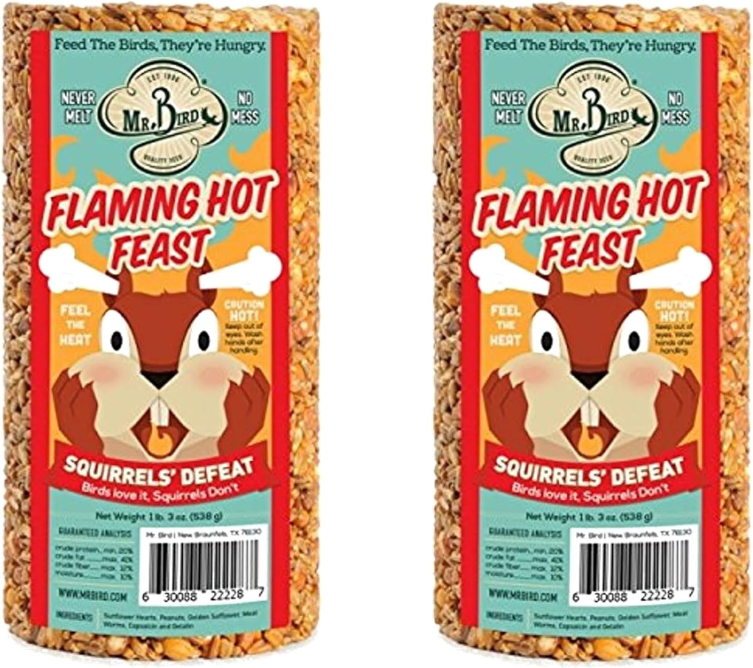 Mr. Bird Flaming Hot Feast Small Cylinder (Pack of 4) - Walmart.com