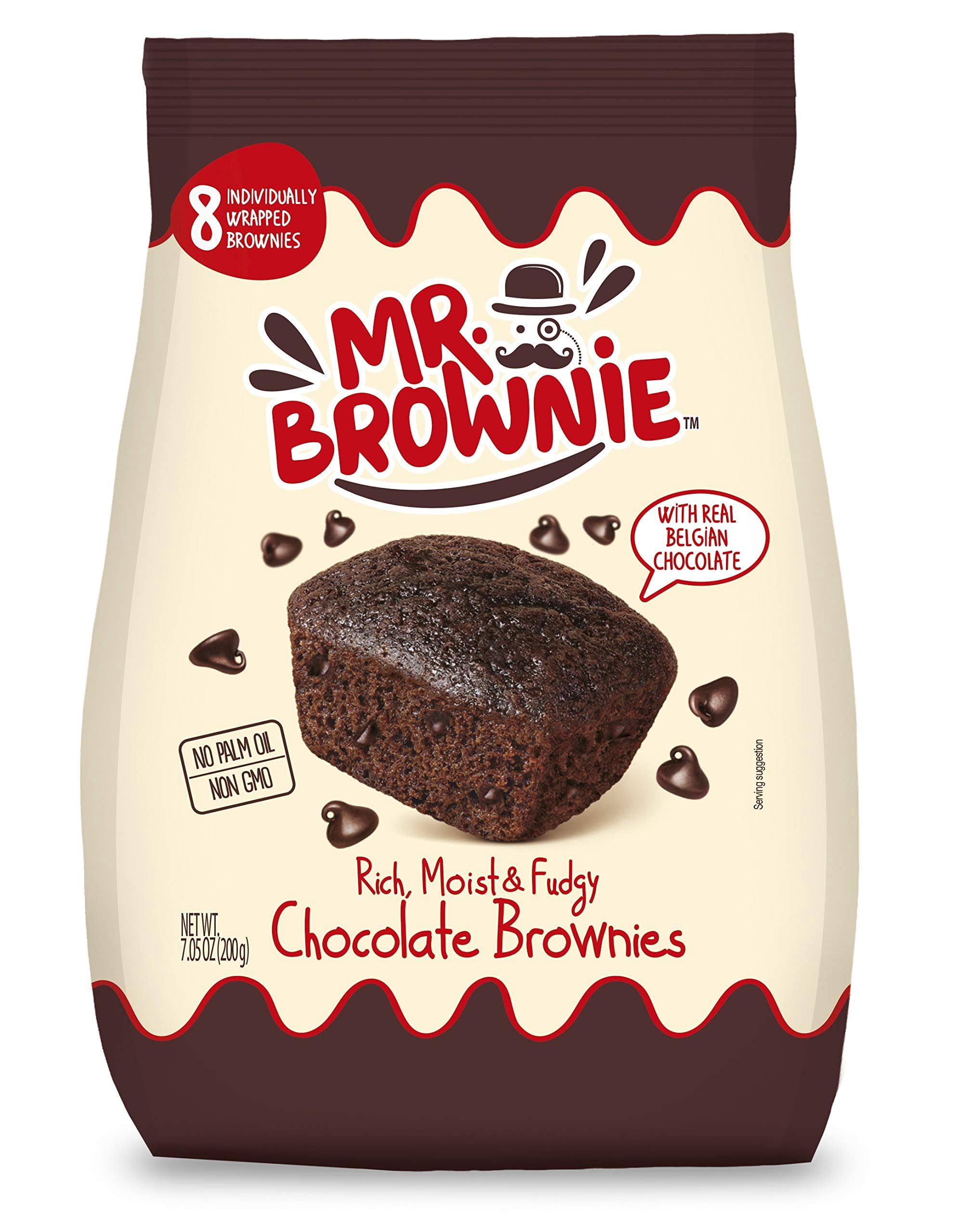 Mr. Brownie Chocolate Brownies VTF5 | 8 Individually Wrapped Brownie ...