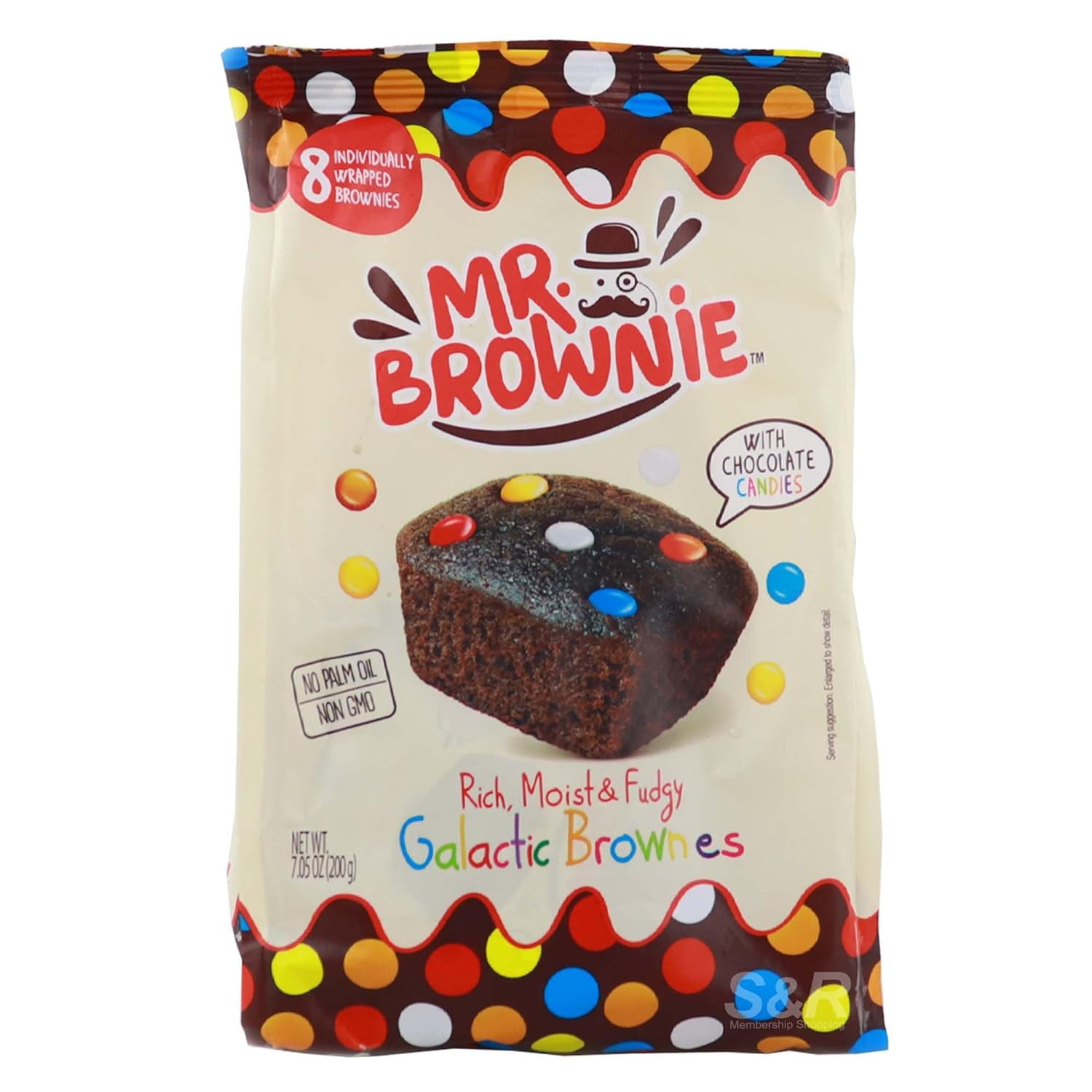 Mr Brownie Rich, Moist & fudgy Galactic Brownies, 8 Individually ...