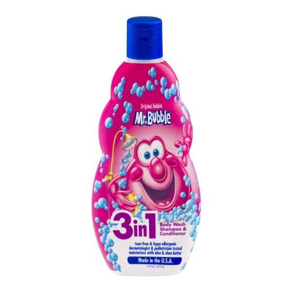 Duracell Mr. Bubble 3-in-1 Original Body Wash 16 fl oz (Pack of 12 ...