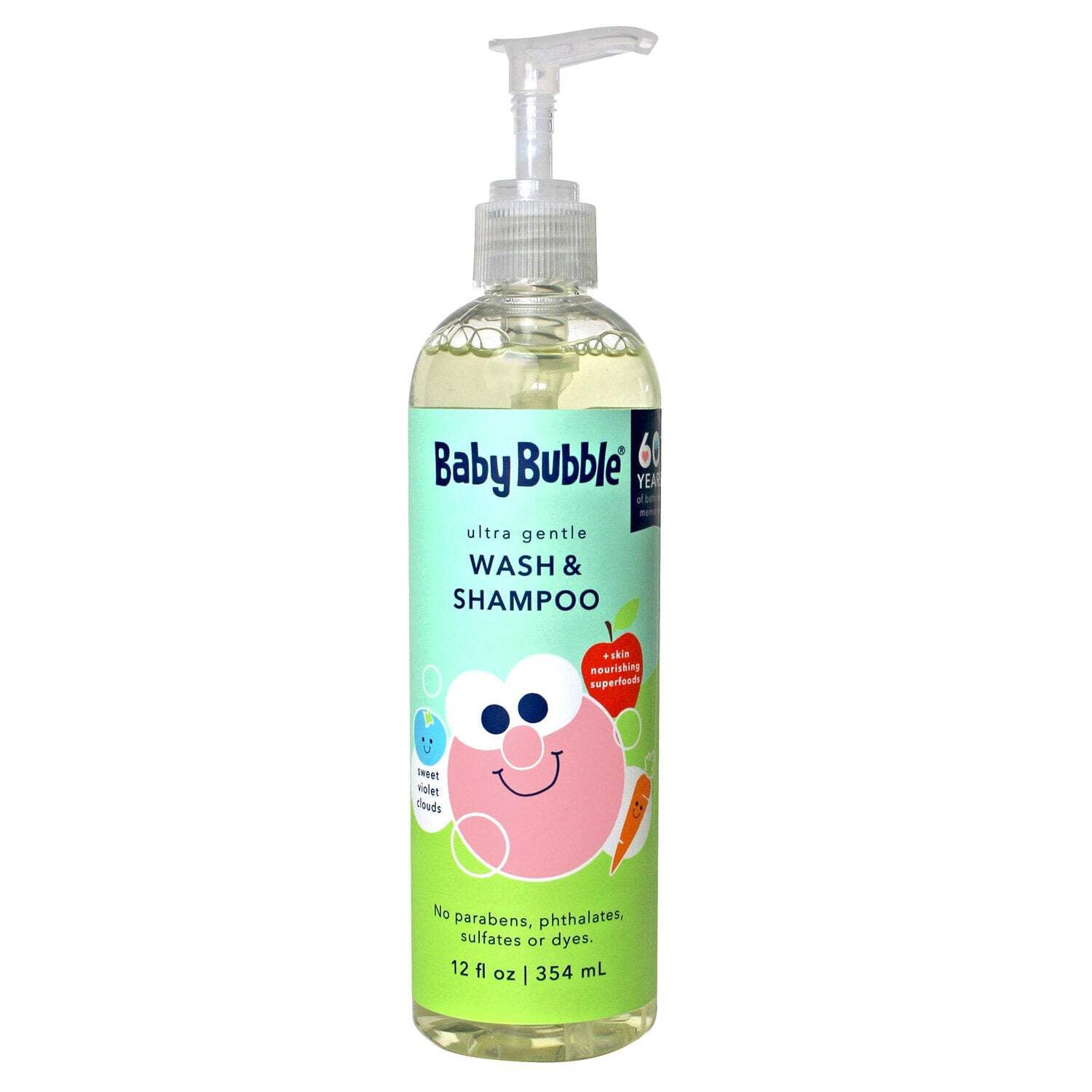 Mr. Bubble Baby Bubble Ultra Gentle Shampoo & Body Wash with Skin ...
