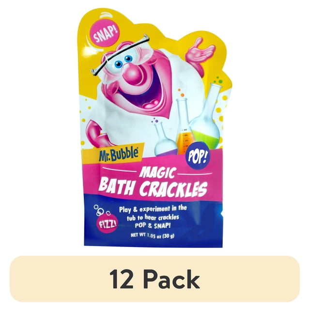 (12 pack) Mr. Bubble Magic Bath Crackles, Poppin' Bath time Fun ...