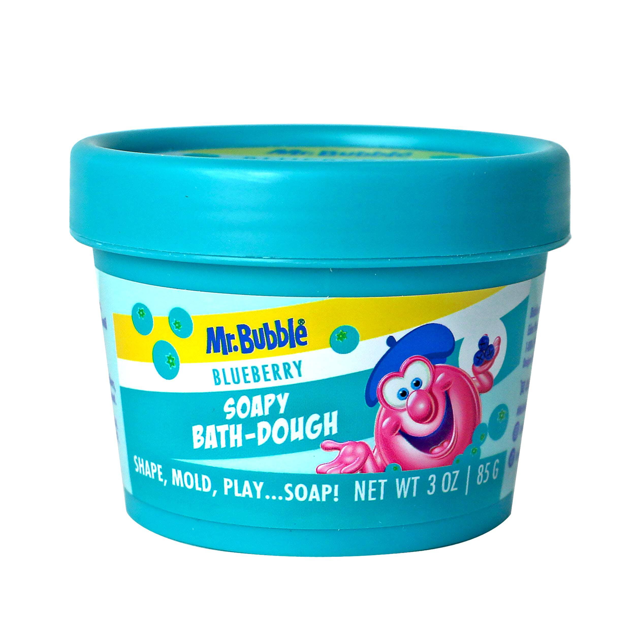 Mr. Bubble Soapy Bath Dough, Blueberry 3 oz, Moldable Kids Bath Play ...