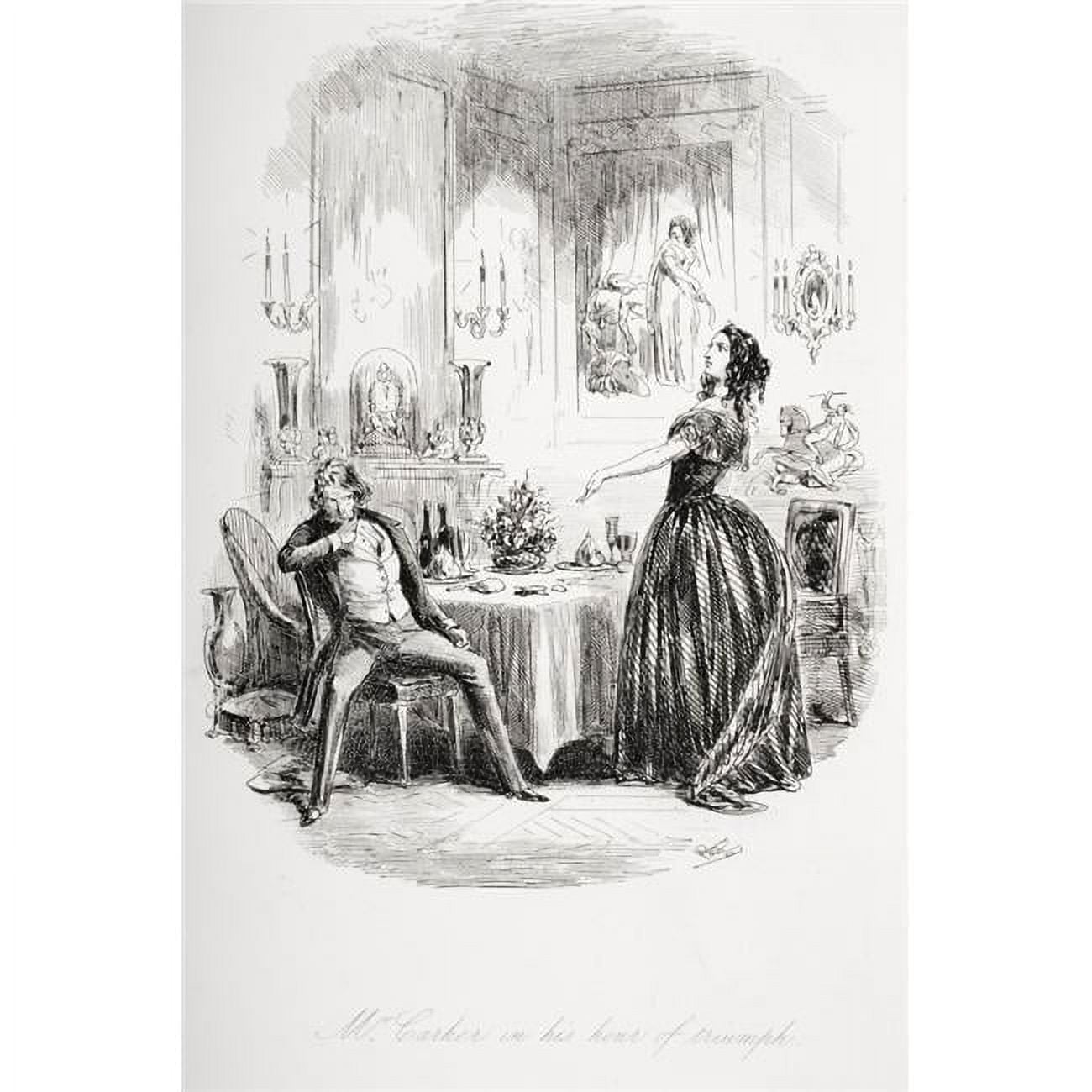 Mr Carker In His Hour of Triumph. Illustration From the Charles Dickens ...