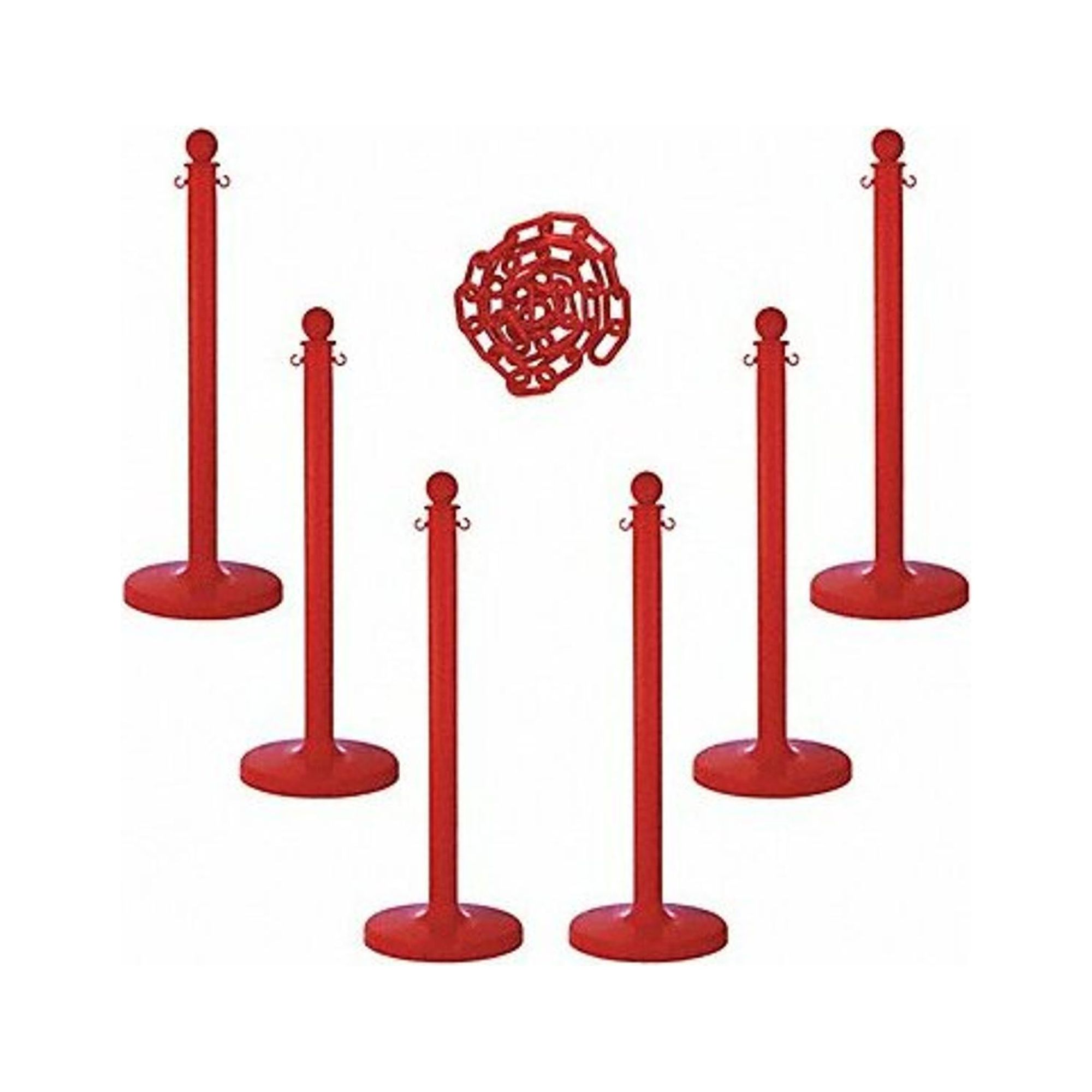 Manufacturer Varies Barrier Post Kit,40" H,Red,Plastic Post 71105-6 ...