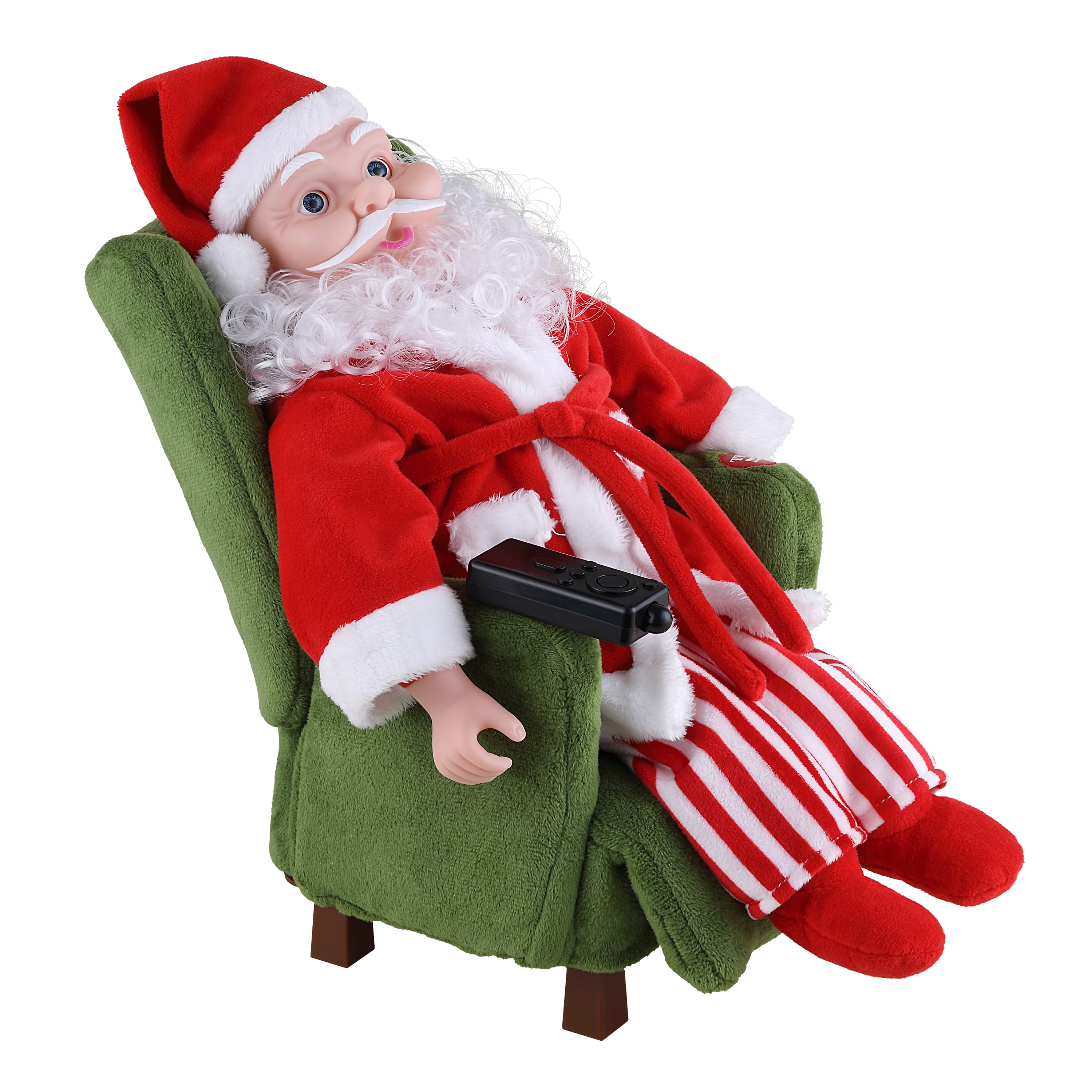 Free Shipping! Mr. Christmas 11in Animated Reclining Santa Claus ...