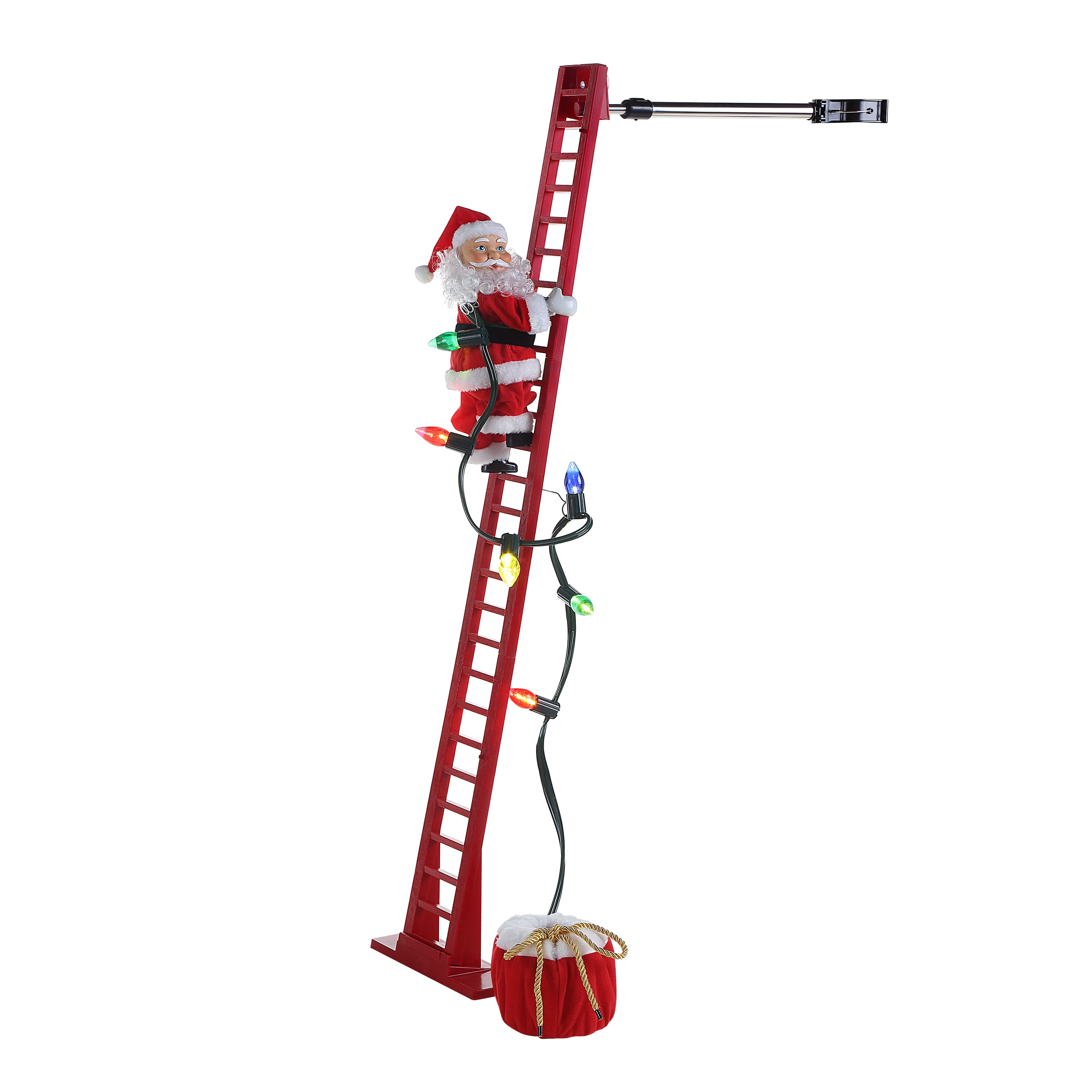 Mr. Christmas 42" Animated Super Climbing Santa, White - Walmart.com