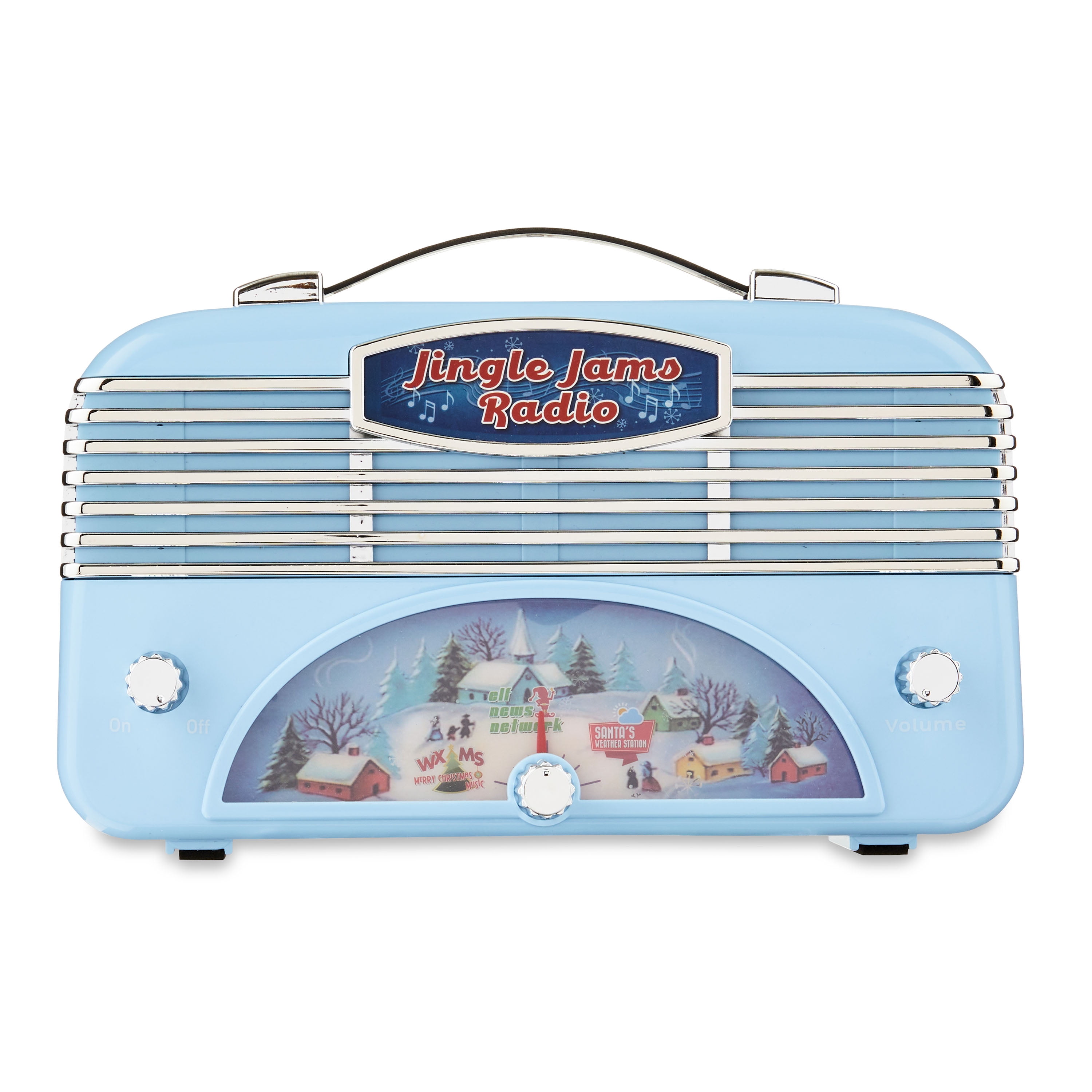 Mr. Christmas 6.8" Jingle Jams Radio Decoration, Light Blue - Walmart.com