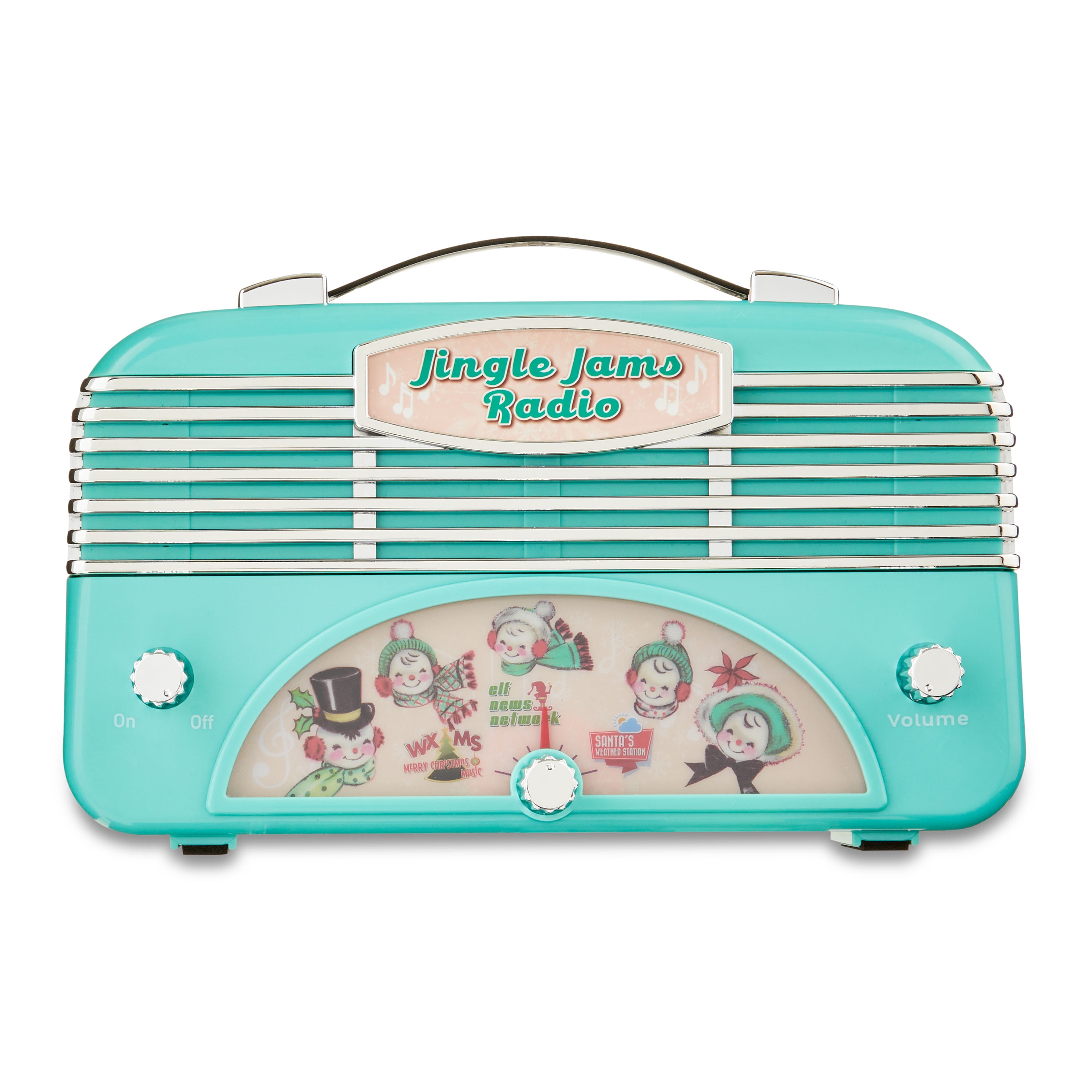 Mr. Christmas 6.8" Jingle Jams Radio Decoration, Seafoam Green ...