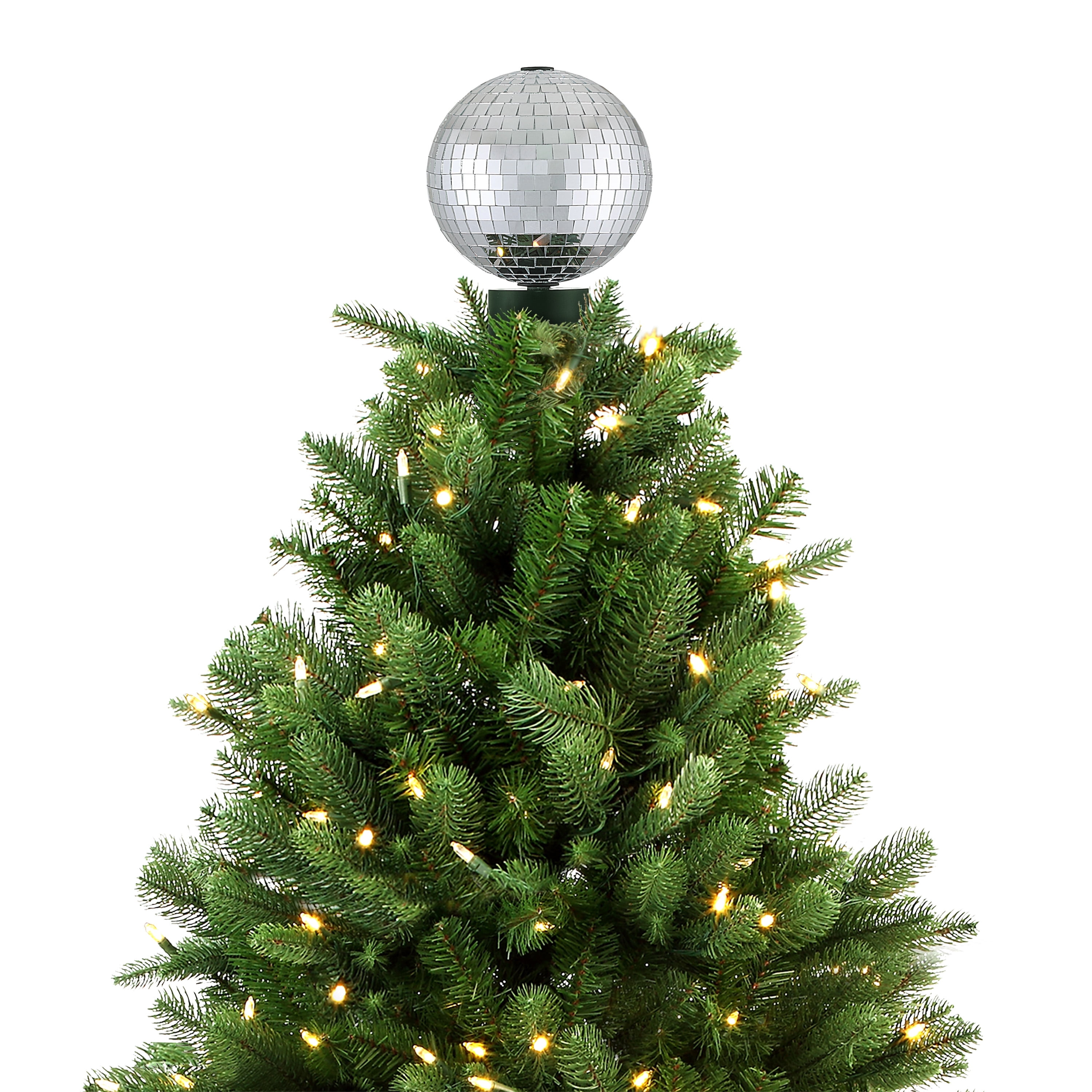 Mr. Christmas 6 in. Animated Disco Ball Christmas Tree Topper - Walmart.com