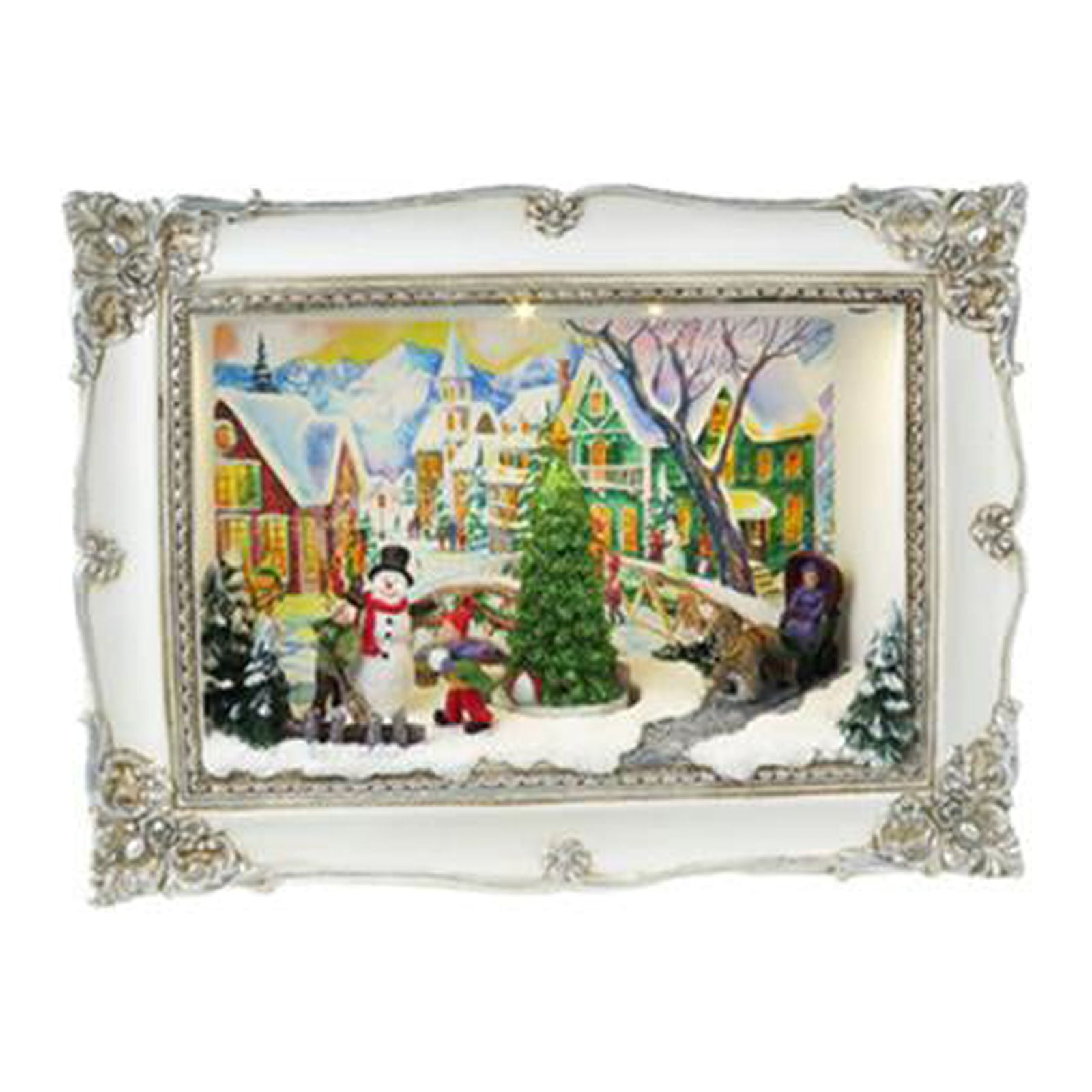 Mr. Christmas Animated Shadow Box Scenes - Village - Walmart.com