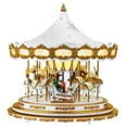 Mr. Christmas 17 in. Animated Snowflake Crystal Carousel - White ...