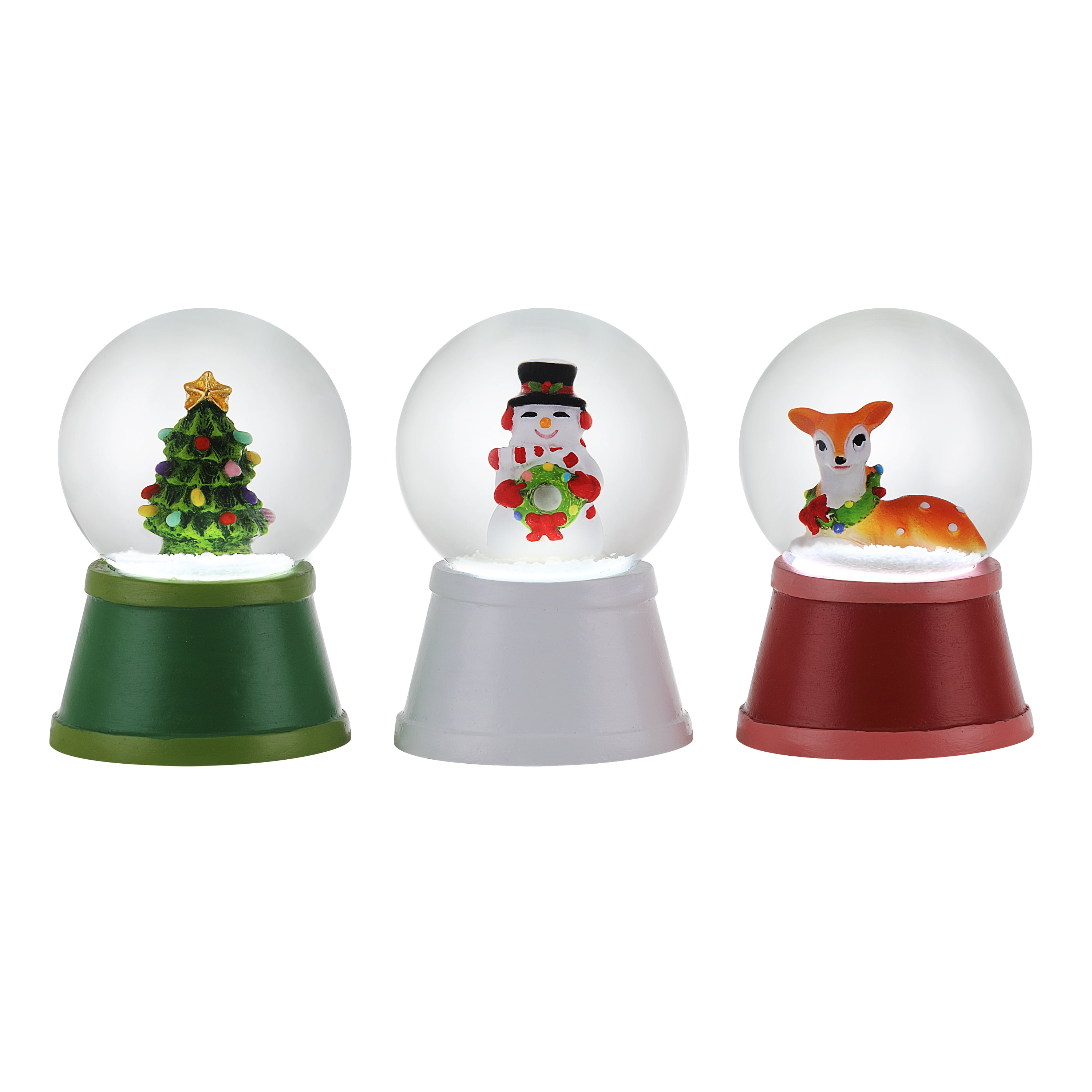 Mr. Christmas Mini Lit Snow Globe Set of 3 - Walmart.com