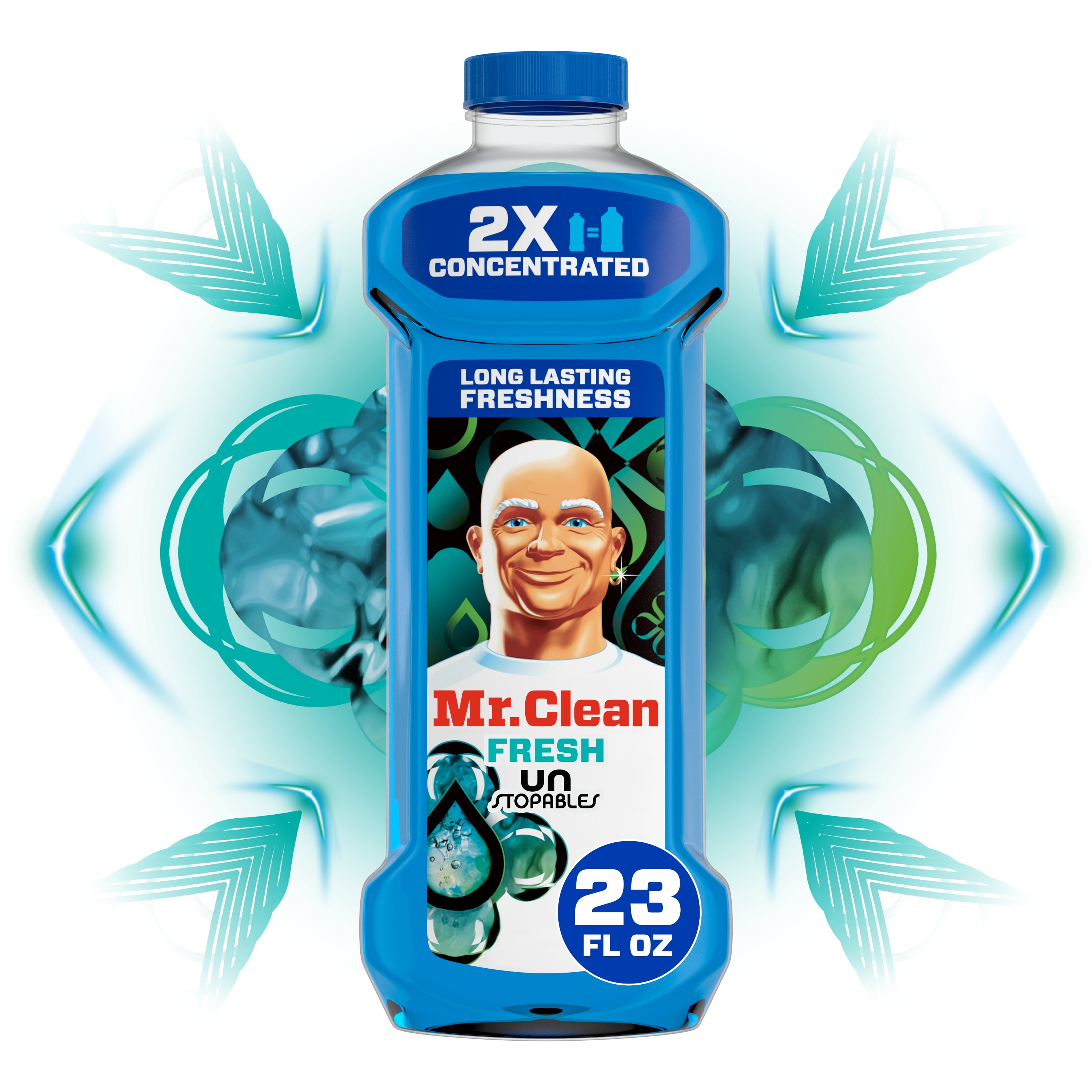 Mr. Clean 2X Multi Surface Cleaner, Unstopables Fresh Scent, 23 fl oz ...