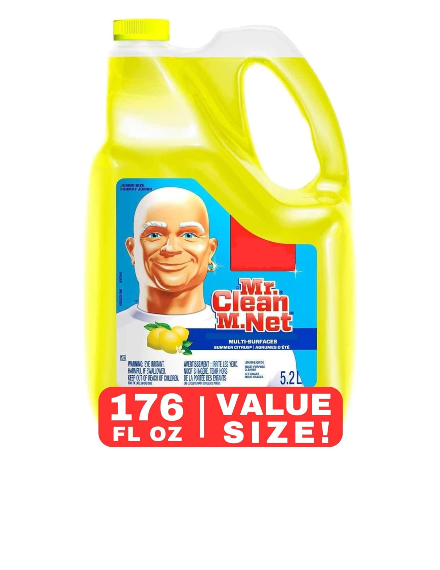Mr. Clean All Purpose Cleaner 1.4 gallons 176 ounces, Citrus Scent ...
