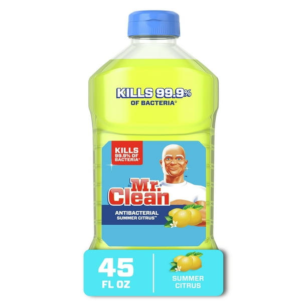 Mr. Clean Multipurpose Antibacterial Cleaner, Summer Citrus, 45 fl oz ...