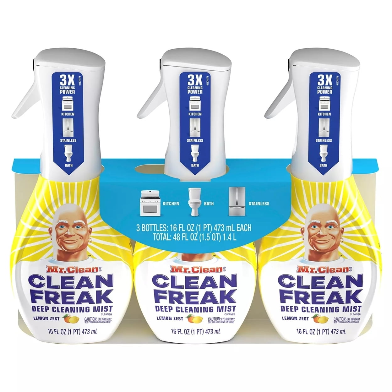 Mr. Clean, Clean Freak Multi-Surface Spray, Febreze Lemon Zest, 16 Fl ...